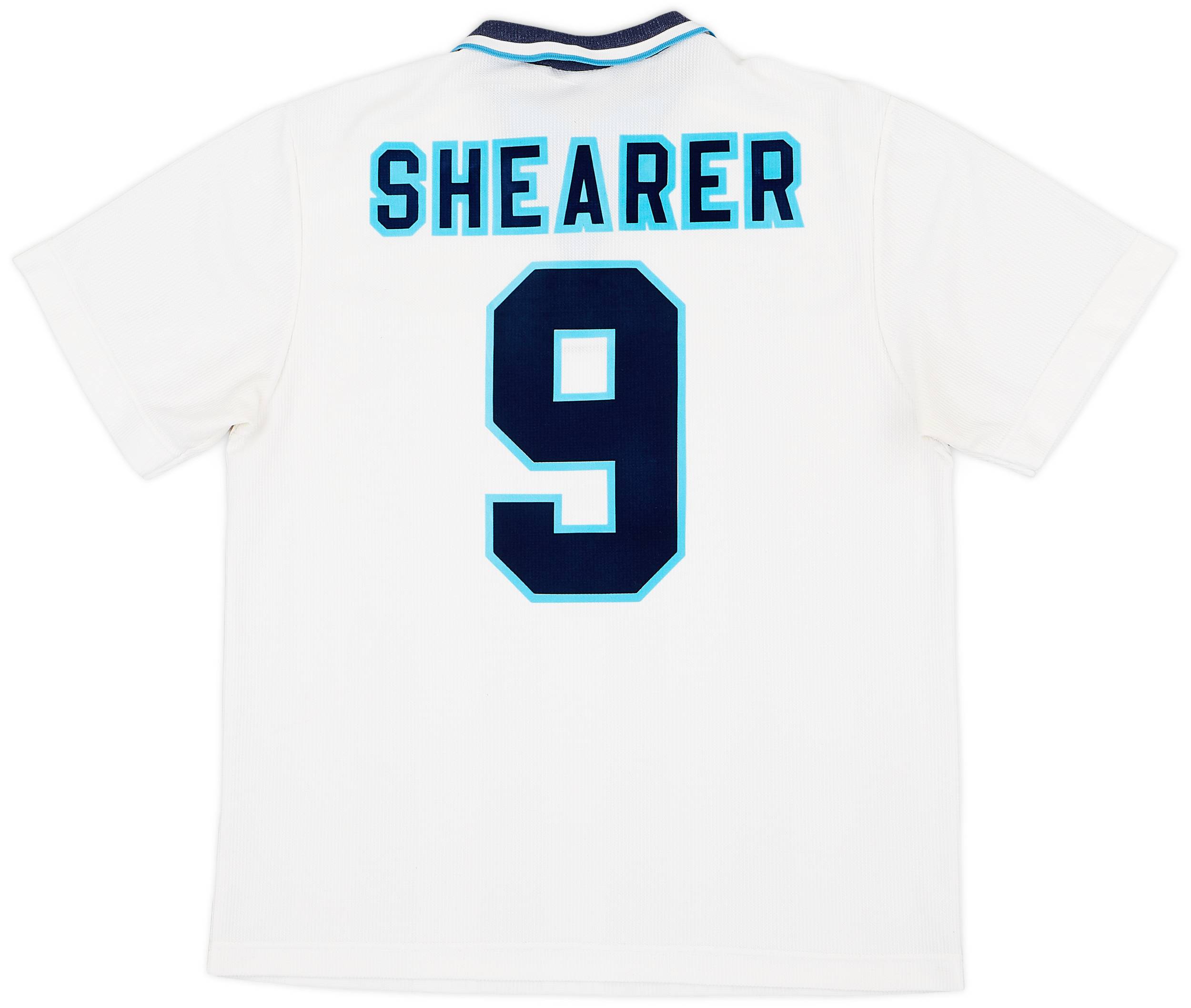 1995-97 England Home Shirt Shearer #9 - 8/10 - (L)