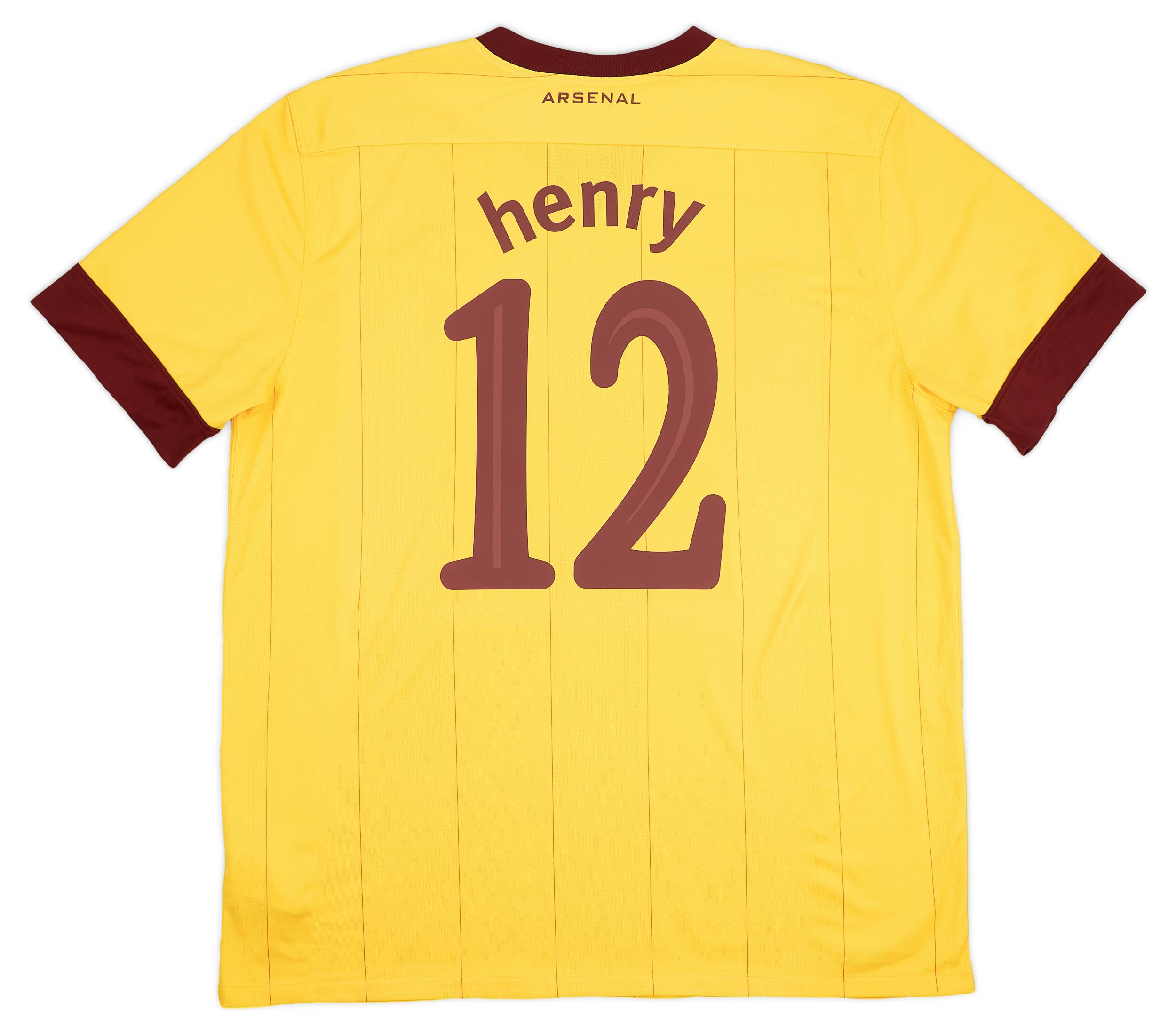 2010-13 Arsenal Away Shirt Henry #12 - Excellent 8/10 - (XL)