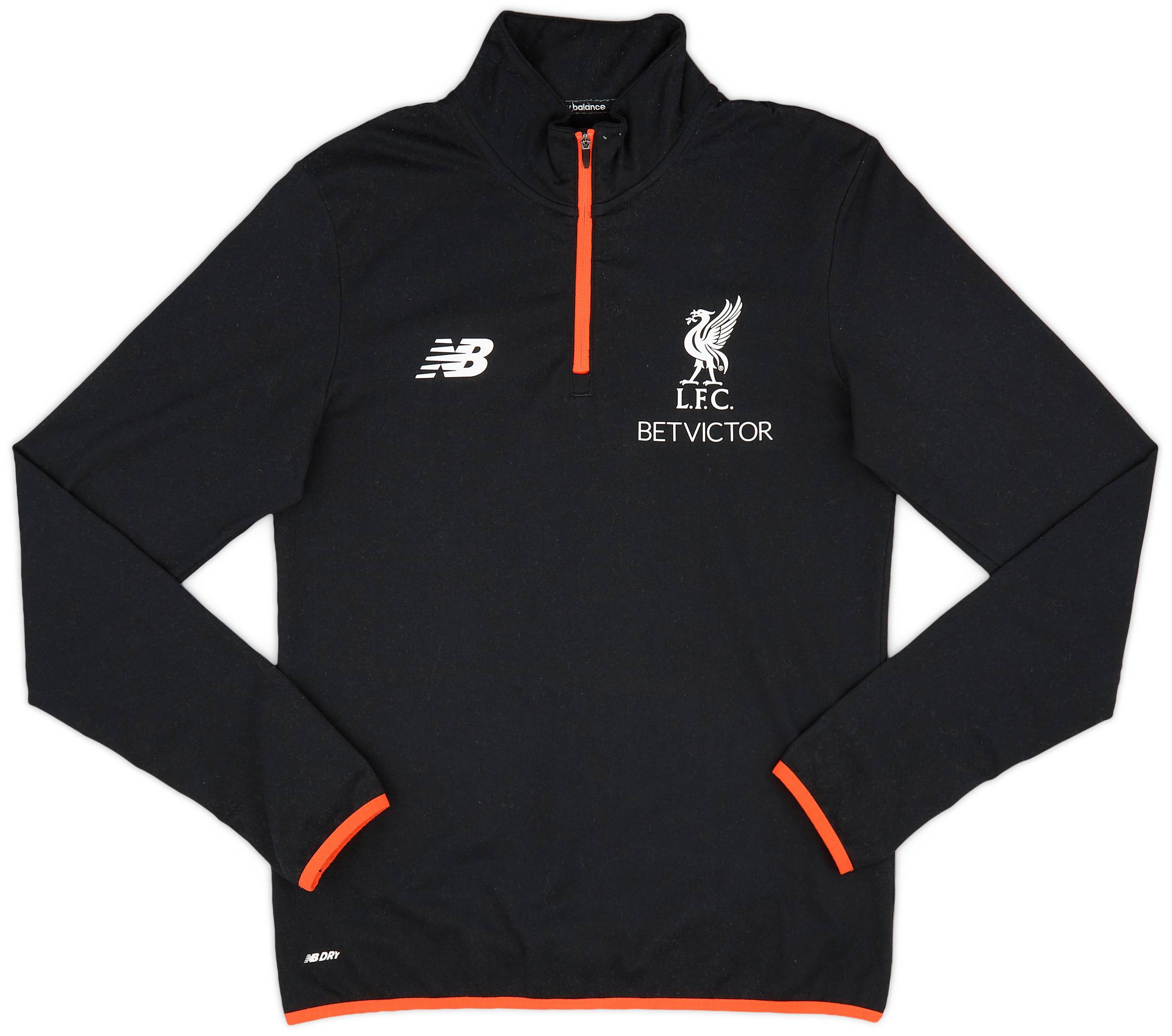 2016-17 Liverpool New Balance 1/4 Zip Training Top - 6/10 - (S)