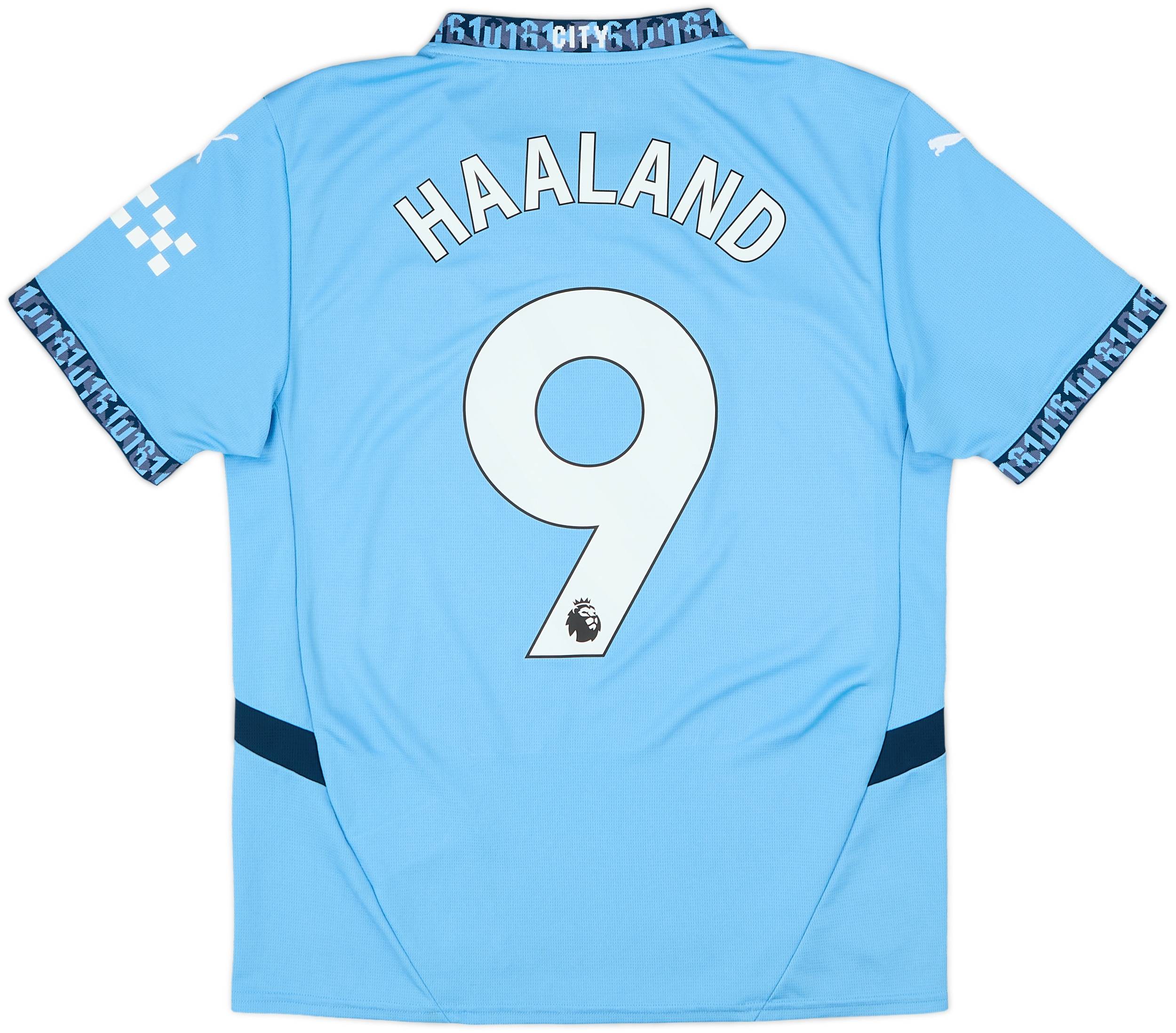 2024-25 Manchester City Home Shirt Haaland #9 - 6/10 - (M)