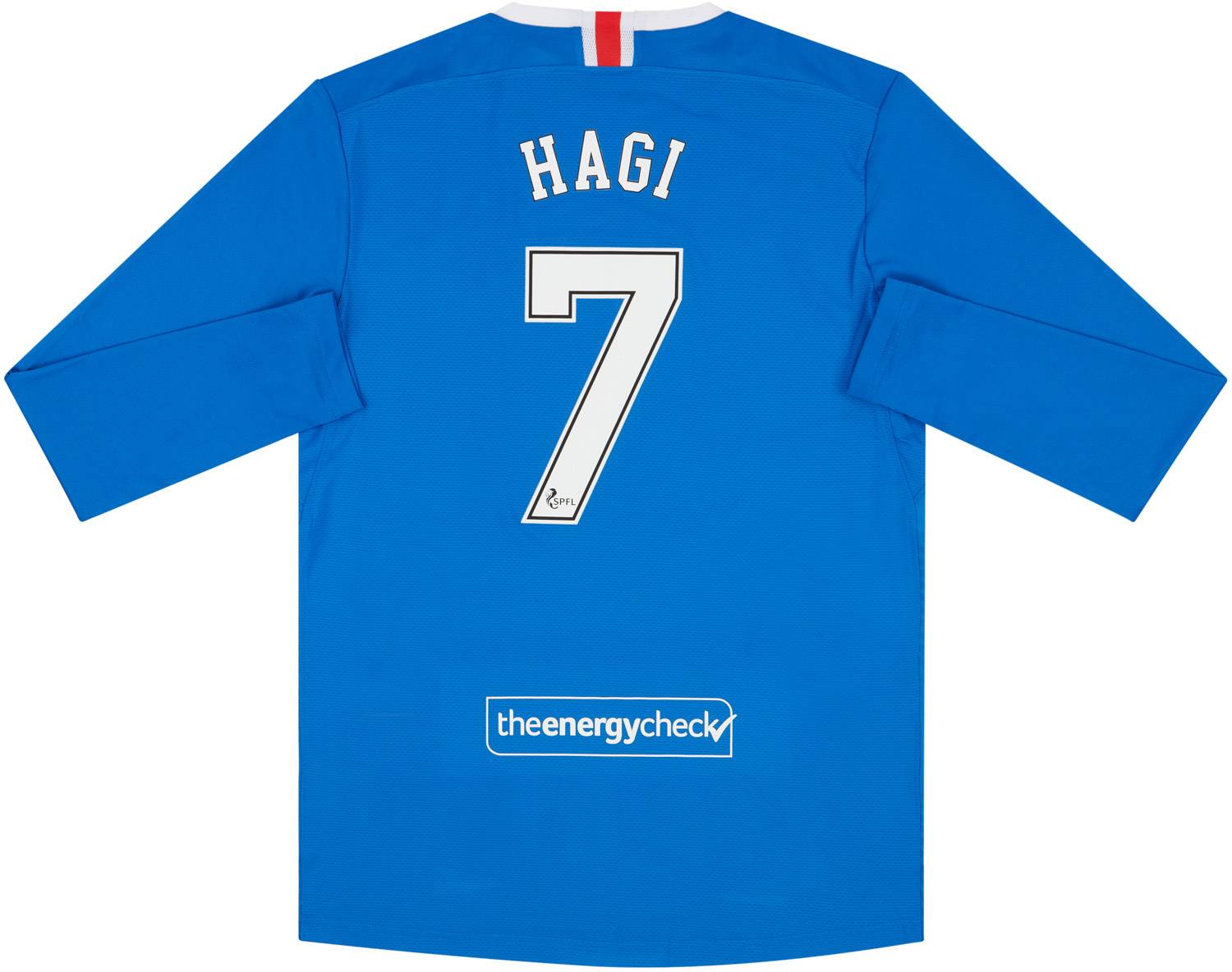 2020-21 Rangers Player Issue Pro Home L/S Shirt Hagi #7