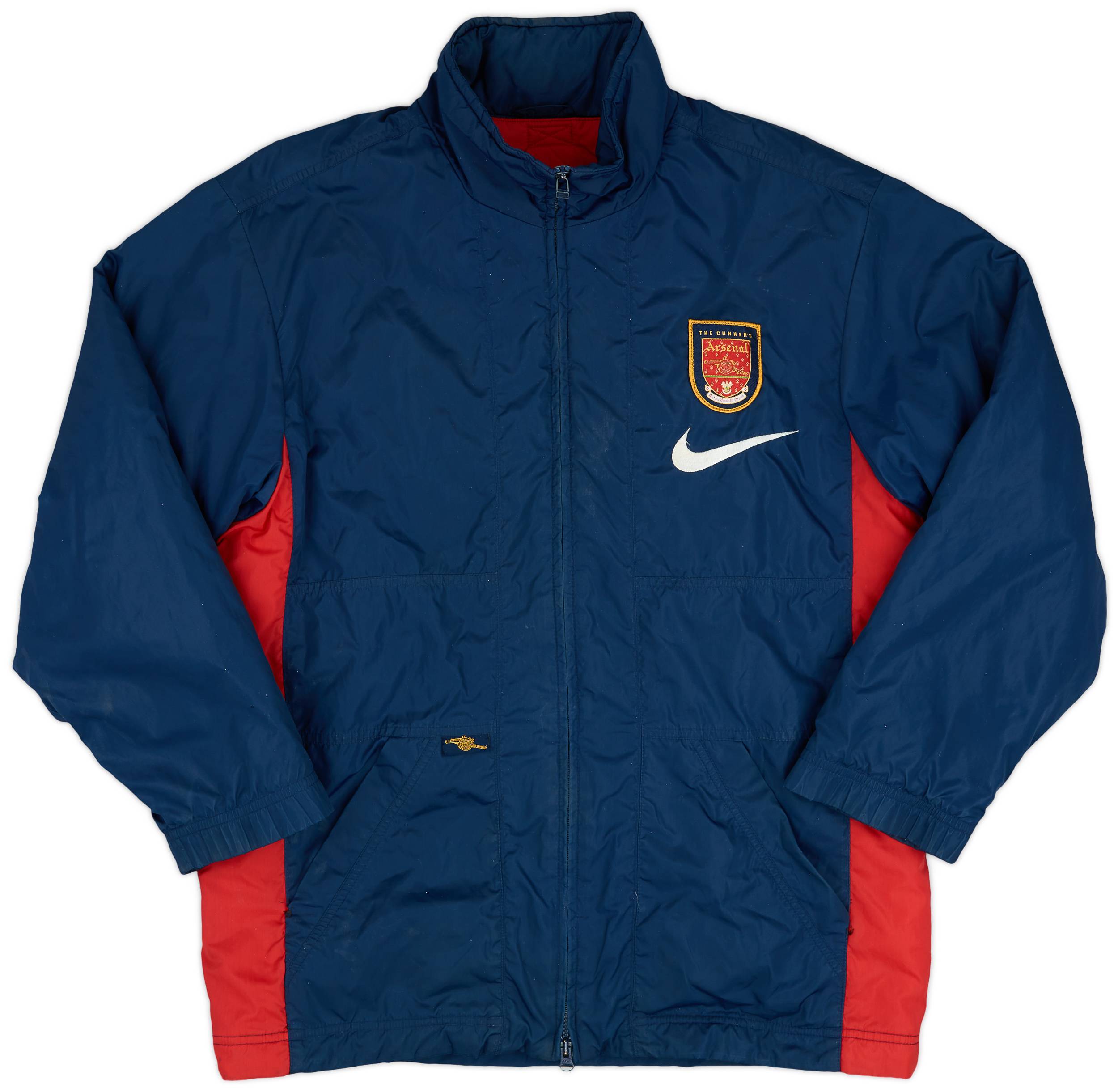 1996-98 Arsenal Nike Padded Bench Coat - 6/10 - (S)