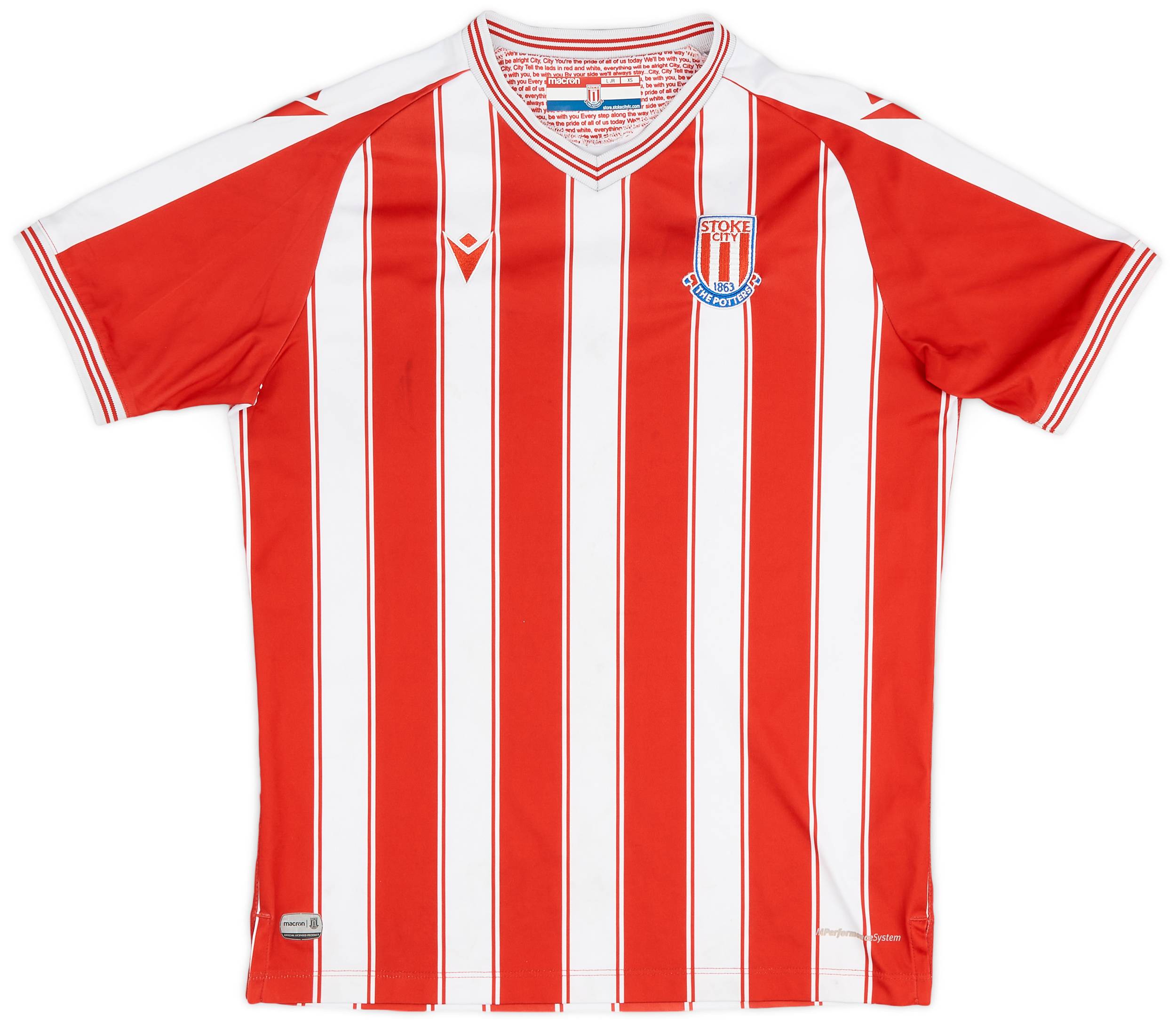 2020-21 Stoke City Home Shirt - 5/10 - (XS)