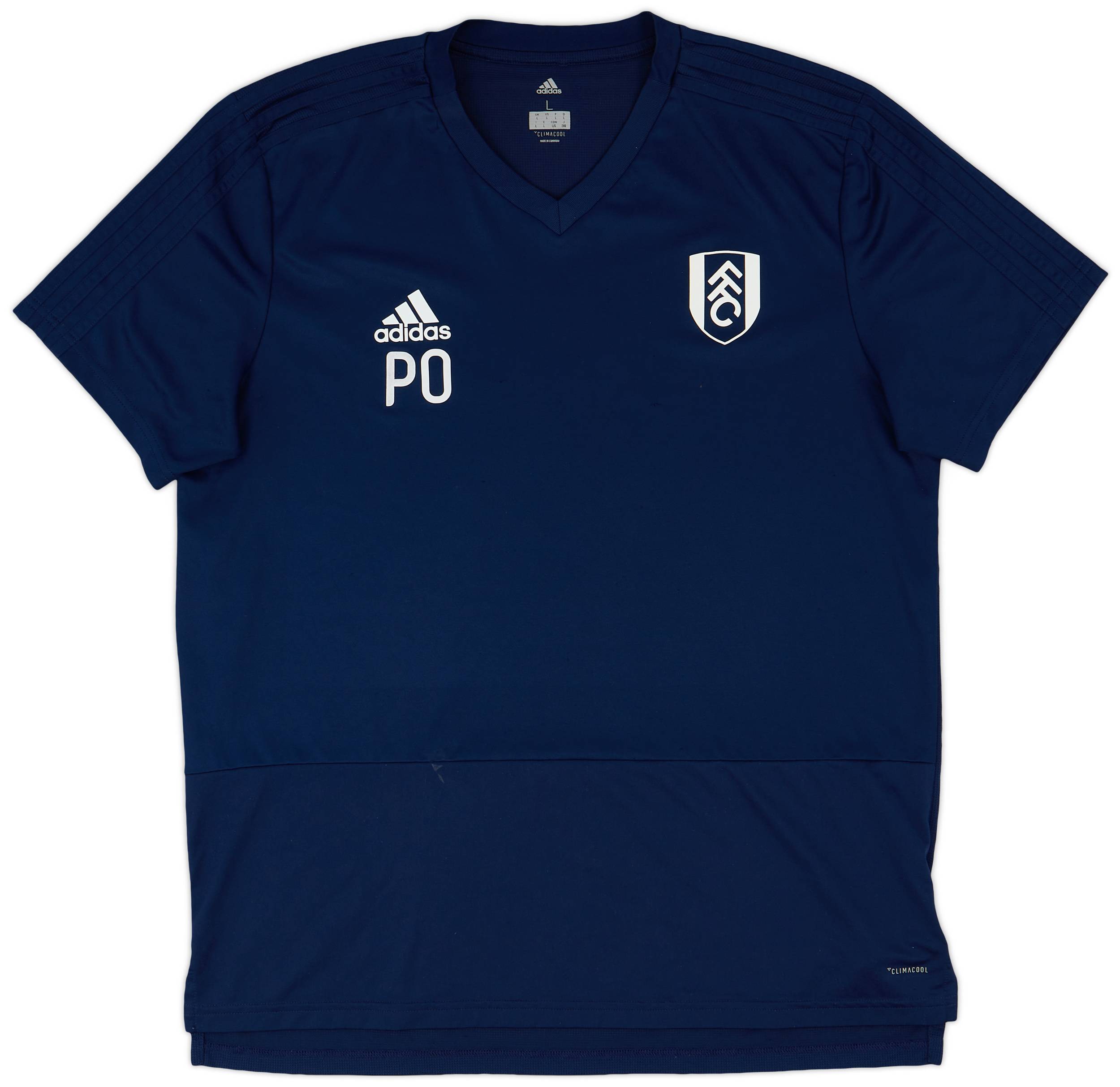 2017-18 Fulham adidas Staff Issue Training Shirt PO - 8/10 - (L)