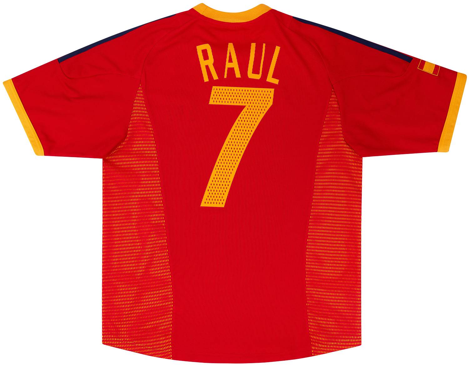 2002-04 Spain Home Shirt Raul #7 (Very Good) L