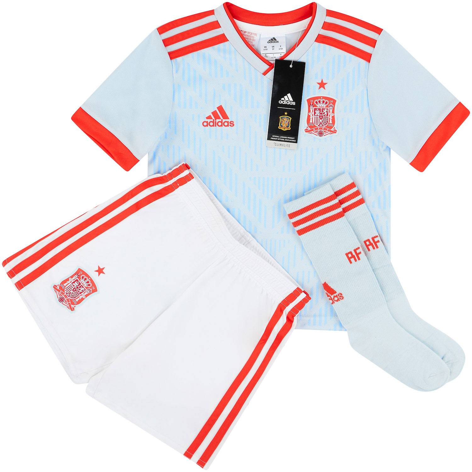 2018-19 Spain Away Full Kit - NEW - (Little Kids)