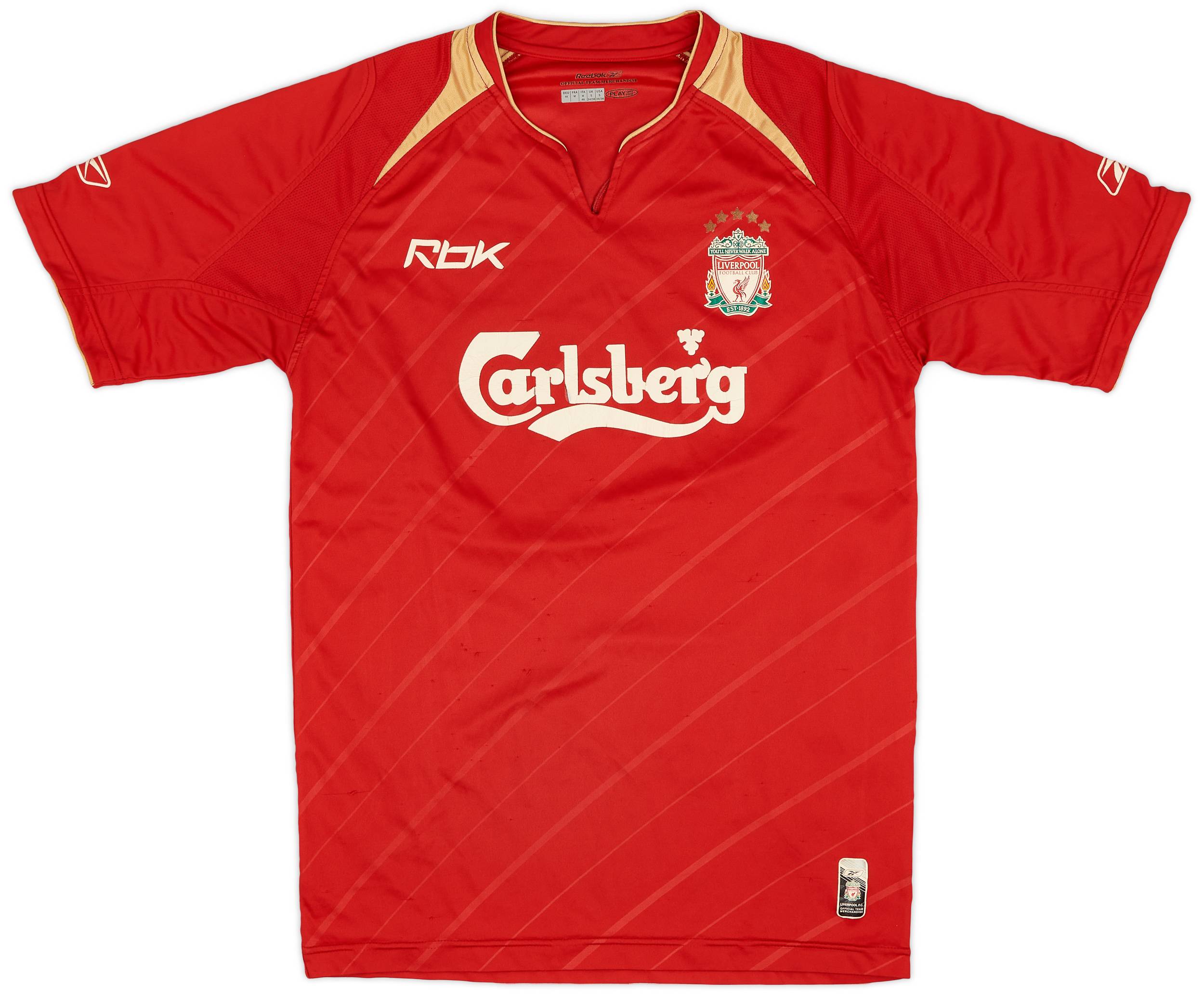 2005-06 Liverpool CL Home Shirt - 5/10 - (S)