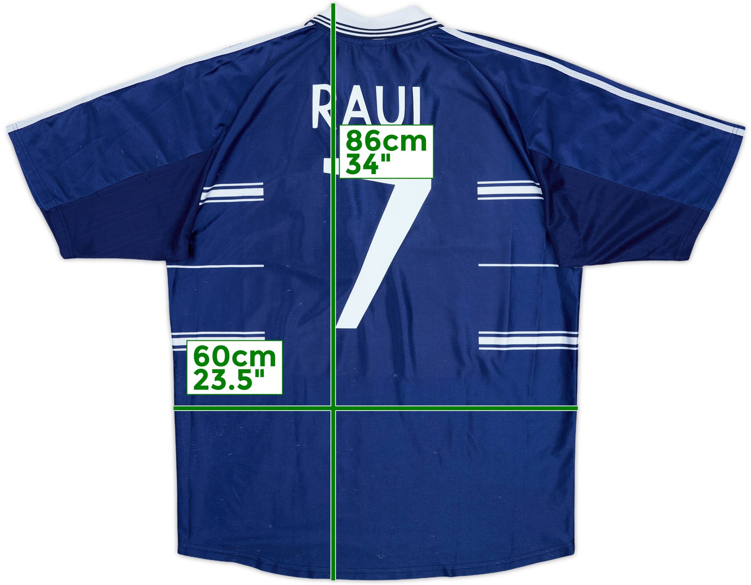 1998-99 Real Madrid Away Shirt Raul #7 - 8/10 - (XL)
