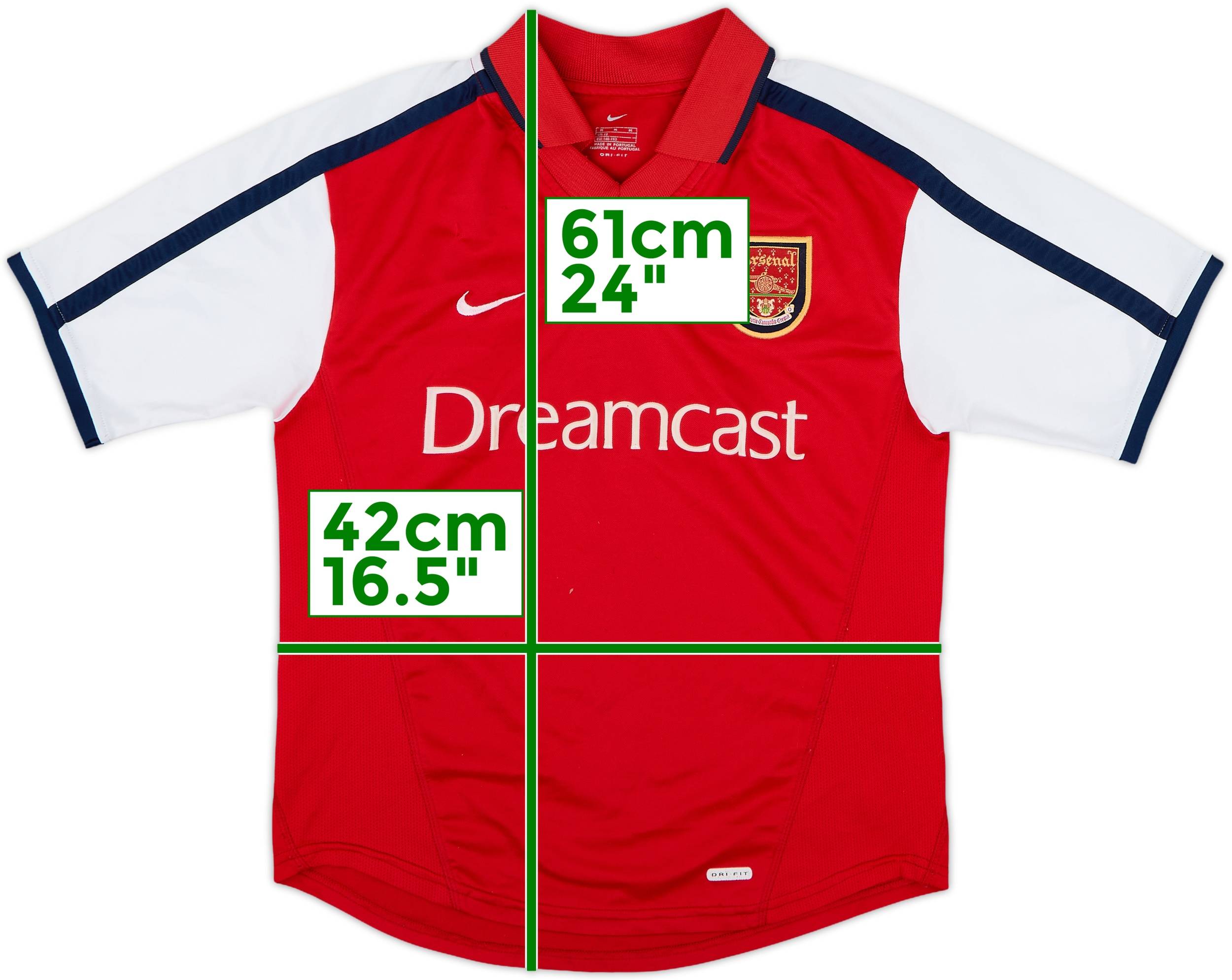 2000-02 Arsenal Home Shirt - 7/10 - (M.Boys)
