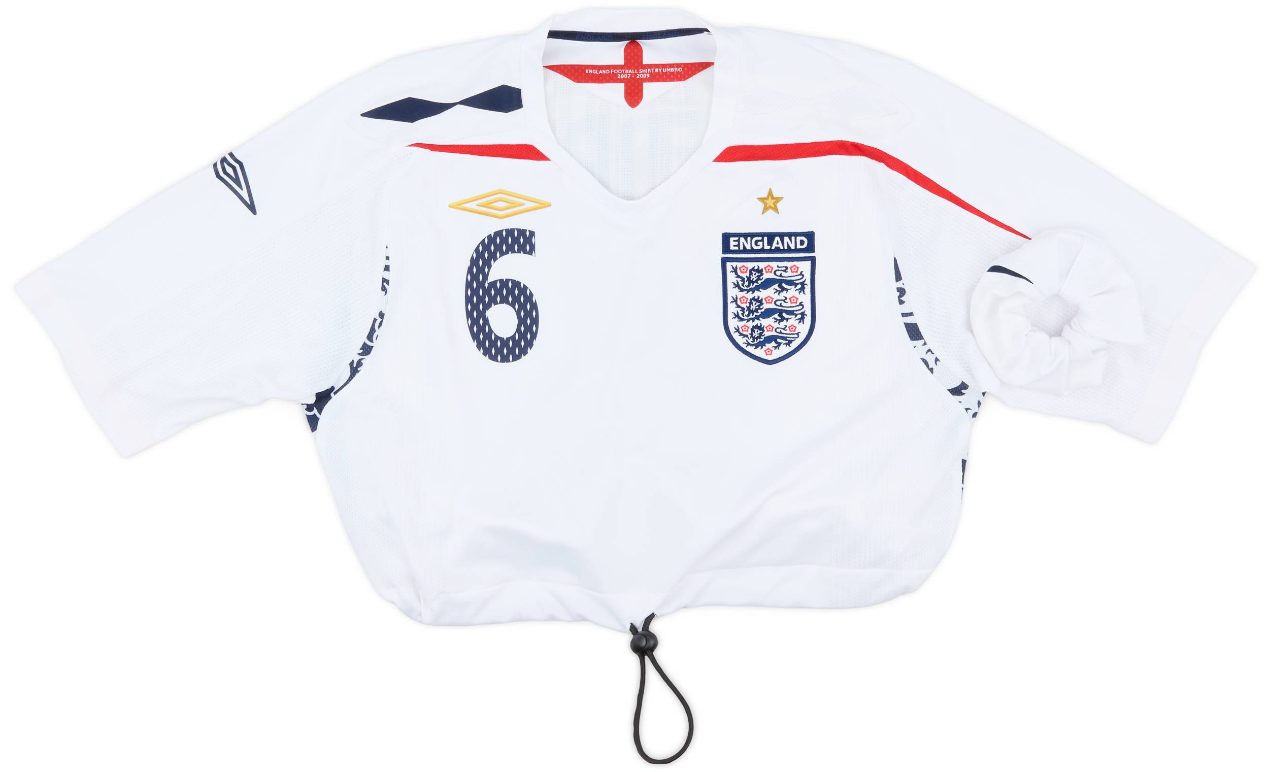 Reworked England Crop Top and Scrunchie Set