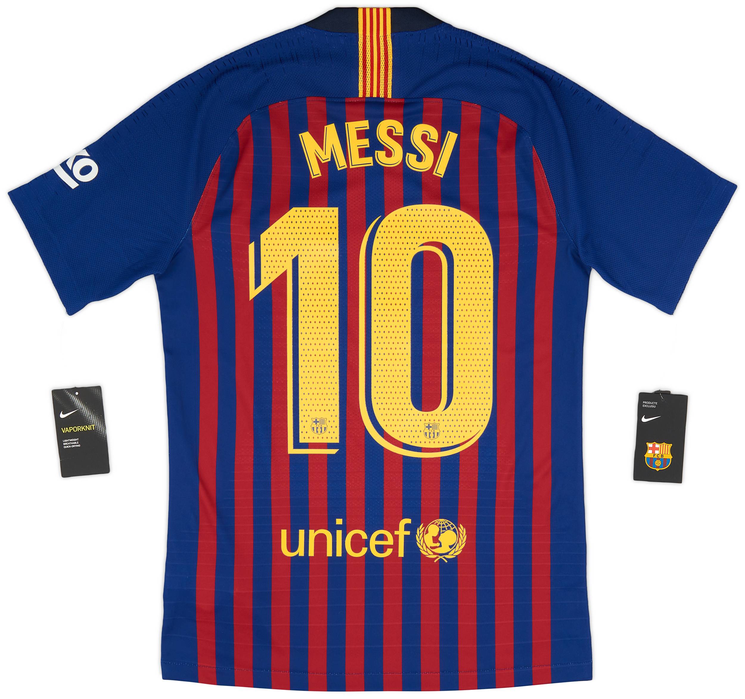 2018-19 Barcelona Authentic Home Shirt Messi #10