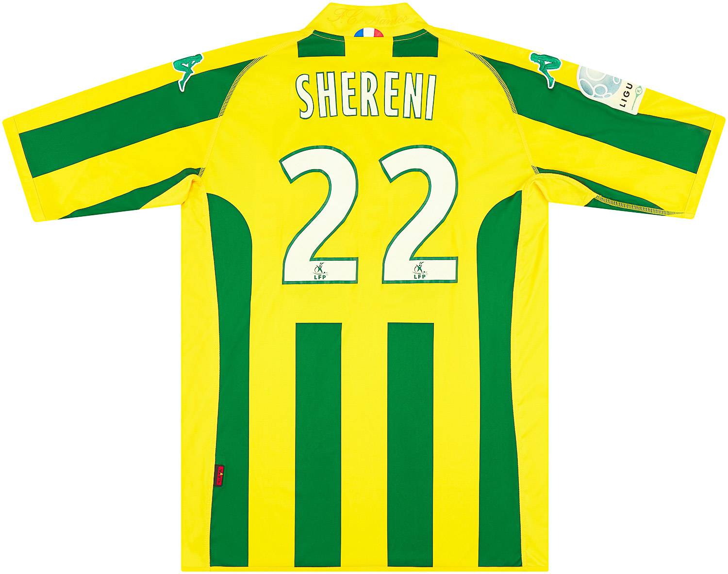 2009-10 Nantes Match Issue Home Shirt Shereni #22