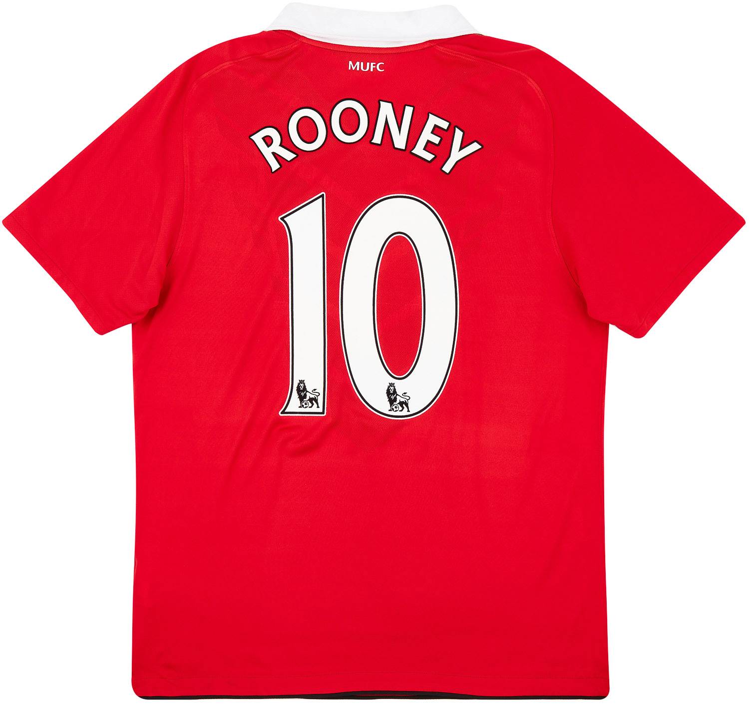 2010-11 Manchester United Home Shirt Rooney #10 - 8/10 - S