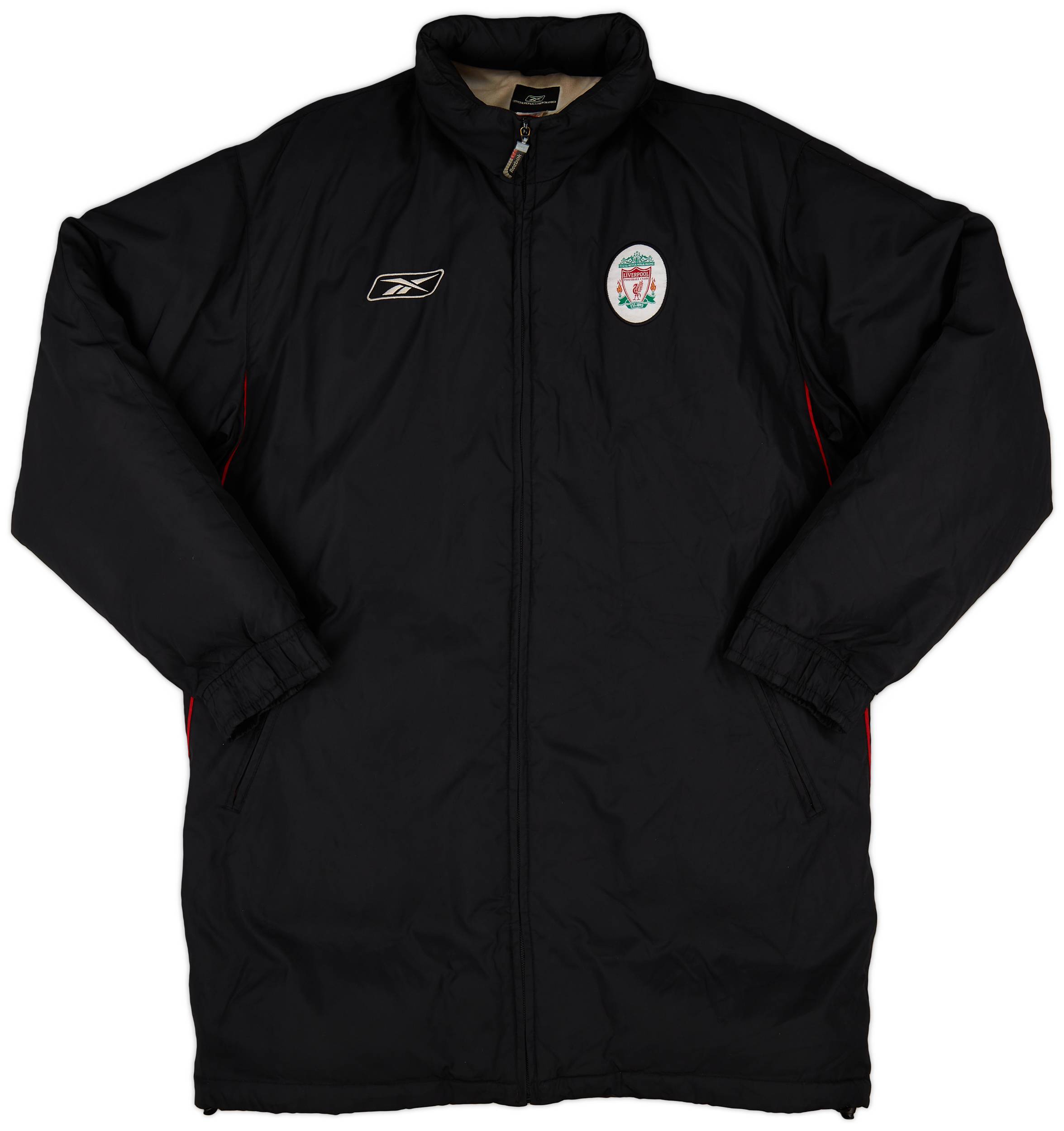 2003-04 Liverpool Reebok Padded Bench Coat - 8/10 - (M)