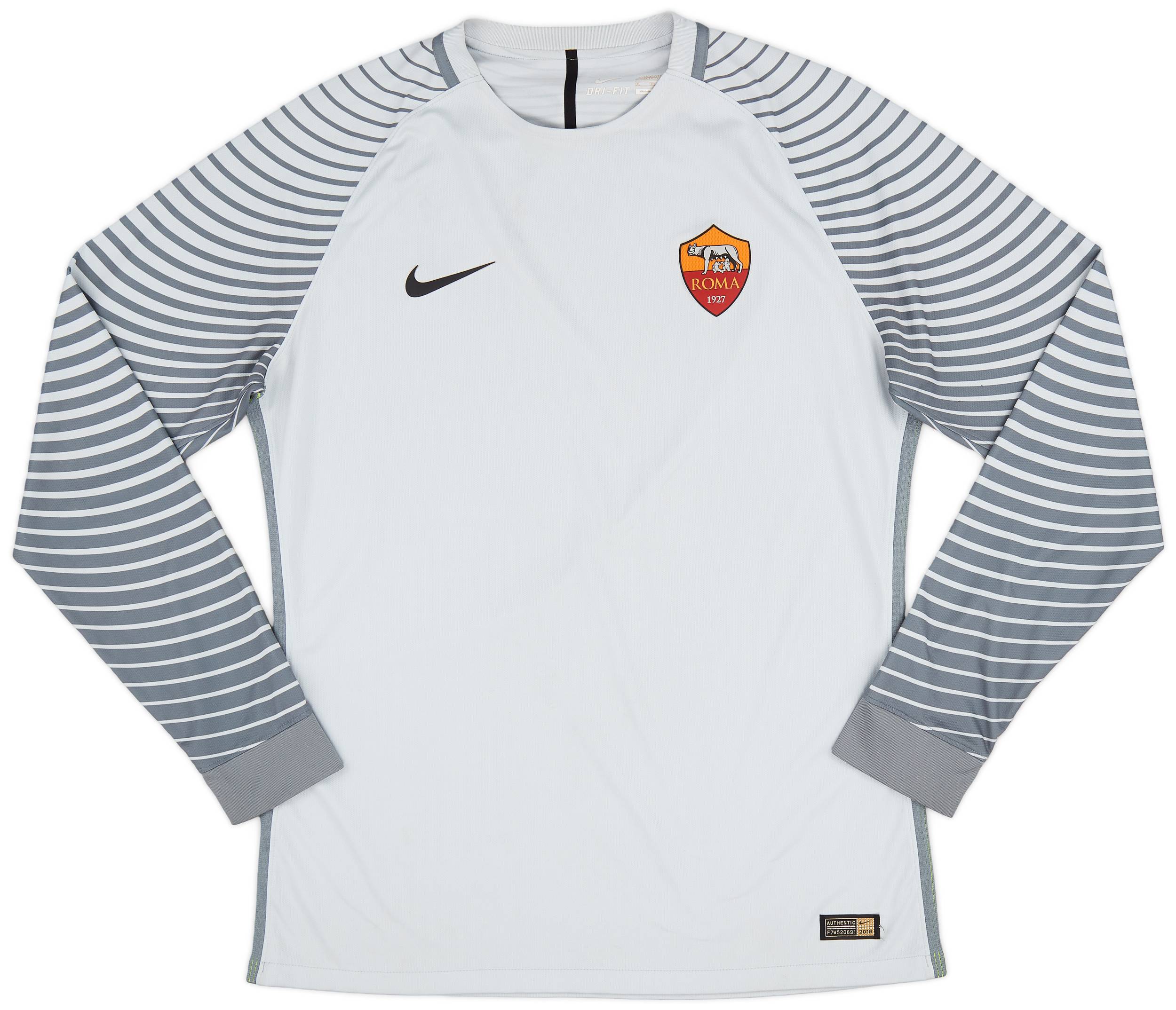 2016-17 Roma Authentic GK Shirt - 5/10 - (XL)