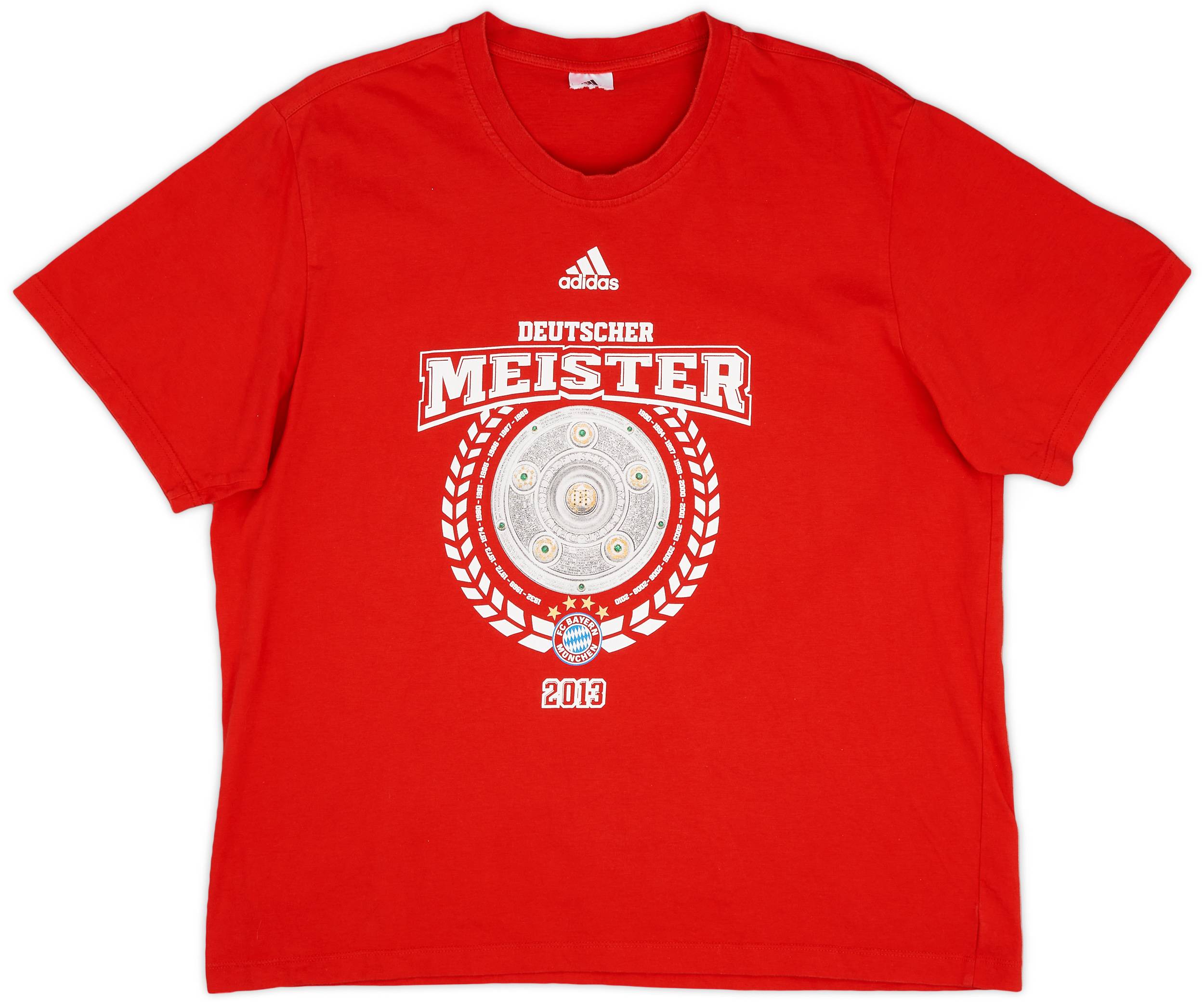 2013-14 Bayern Munich "Deutscher Meister 2013" Graphic Tee - 9/10 - (XL)