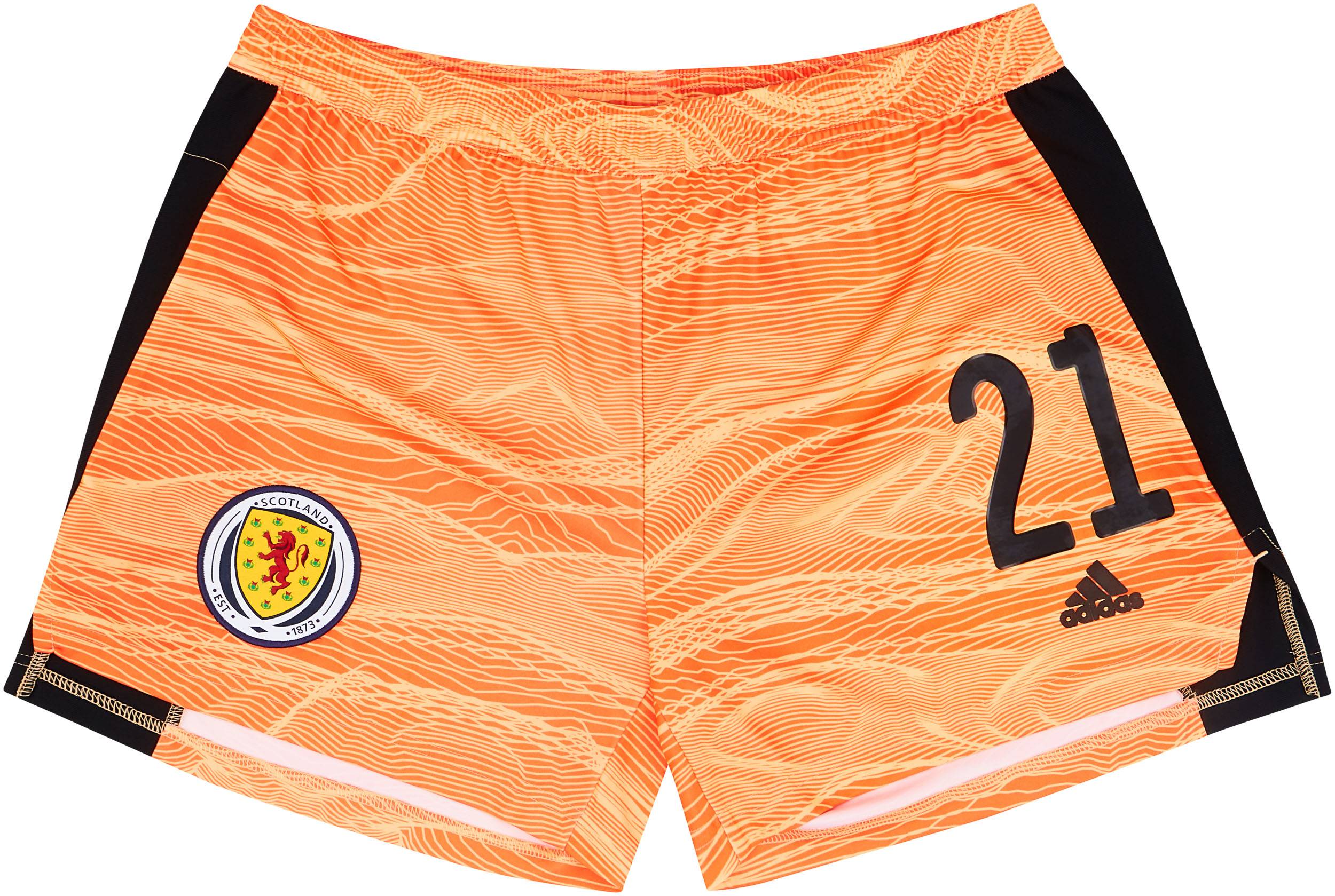 2021-22 Scotland GK Shorts #21 (Cumings) Womens (L)