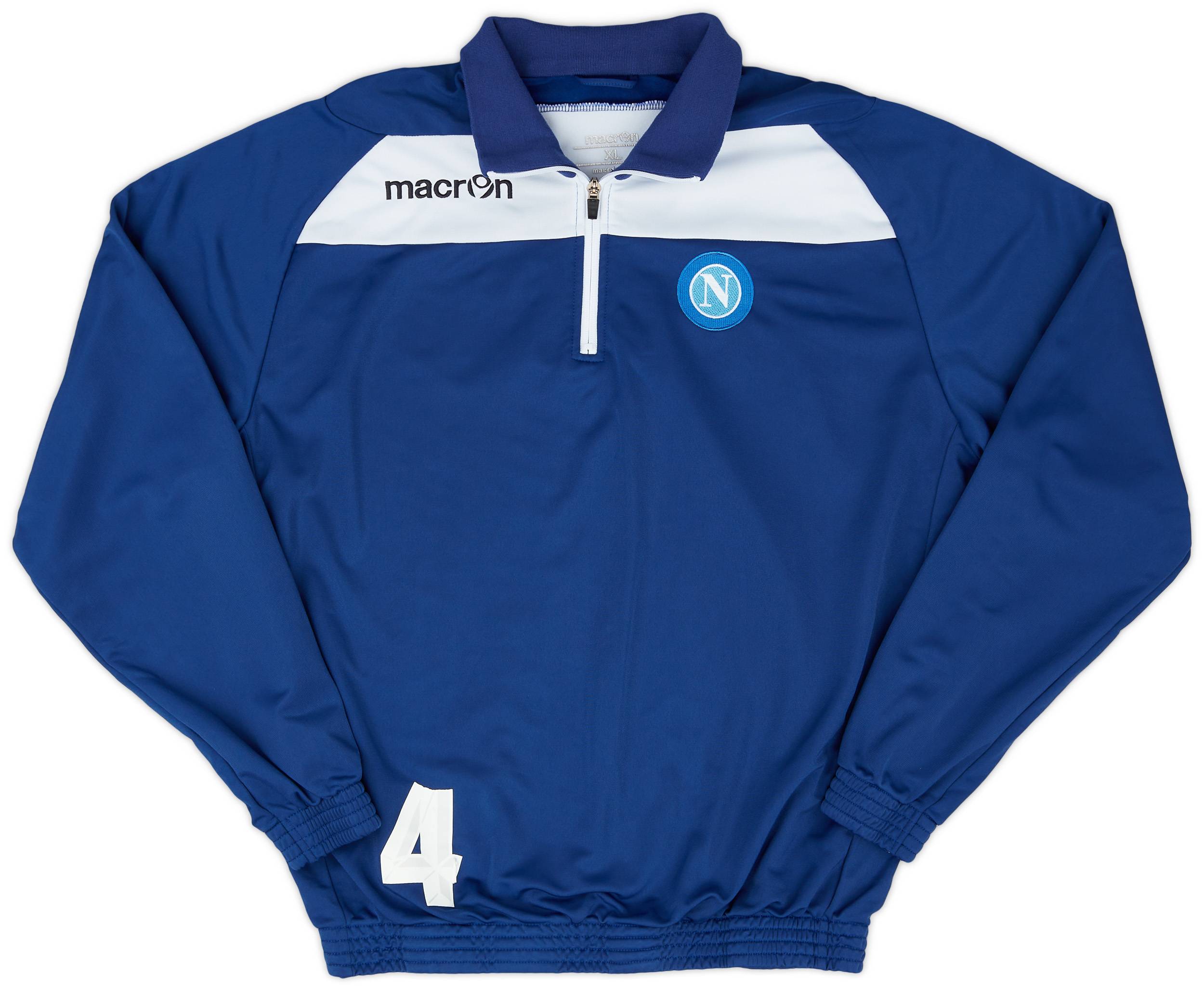 2011-12 Napoli Player Issue 1/4 Zip Training Top # - (XL)