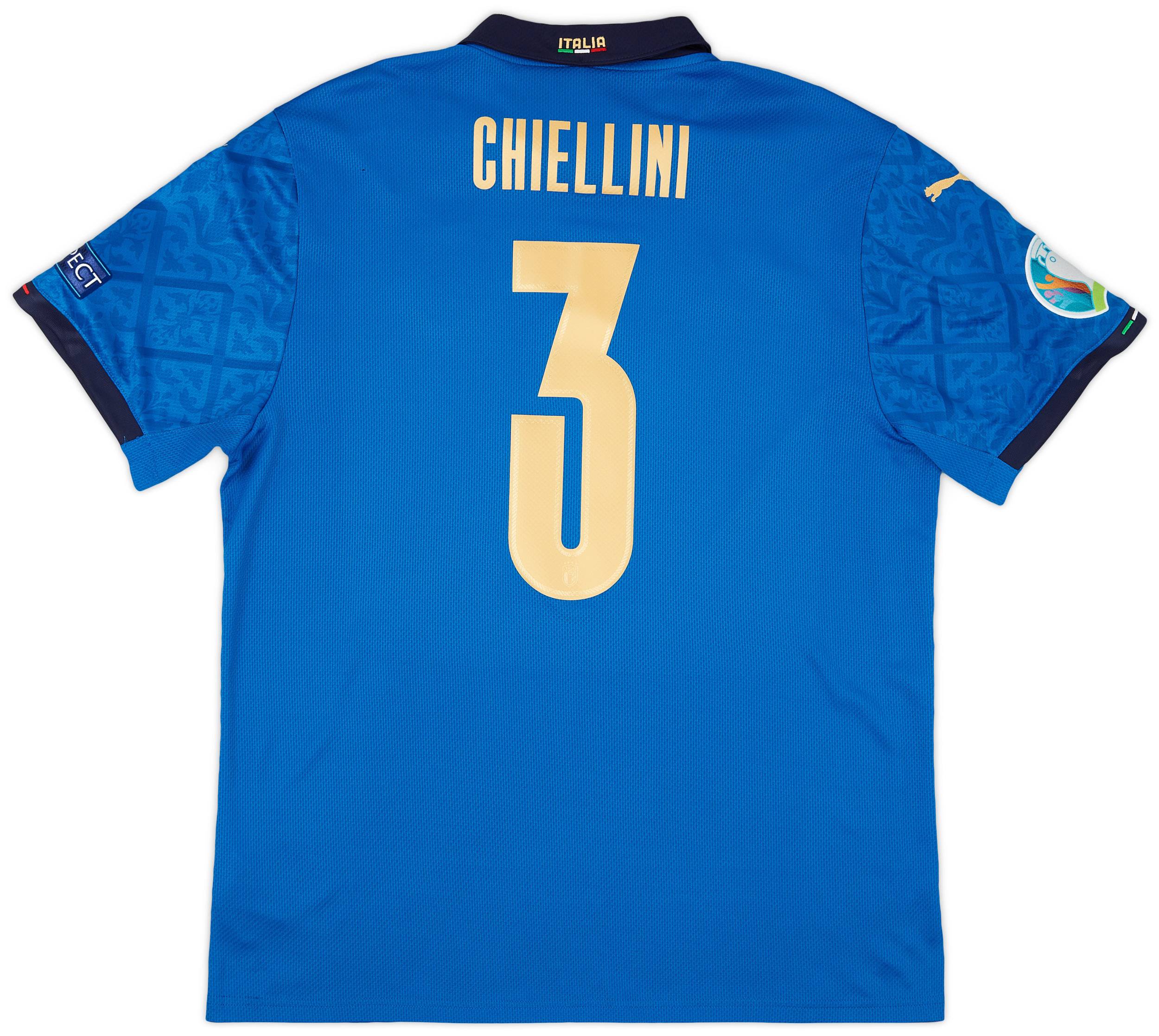 2020-21 Italy Home Shirt Chiellini #3 (XL)