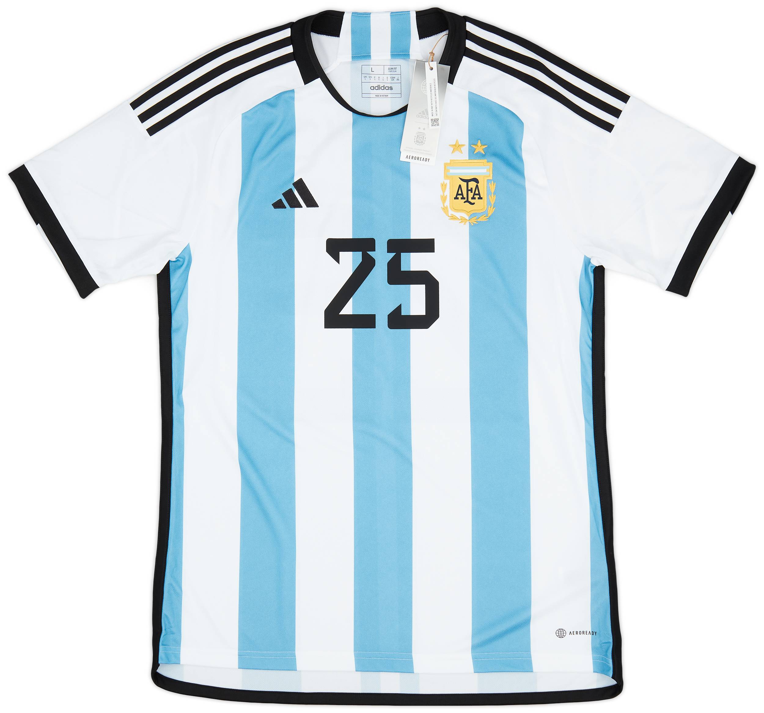 2022-23 Argentina Home Shirt Martinez #25