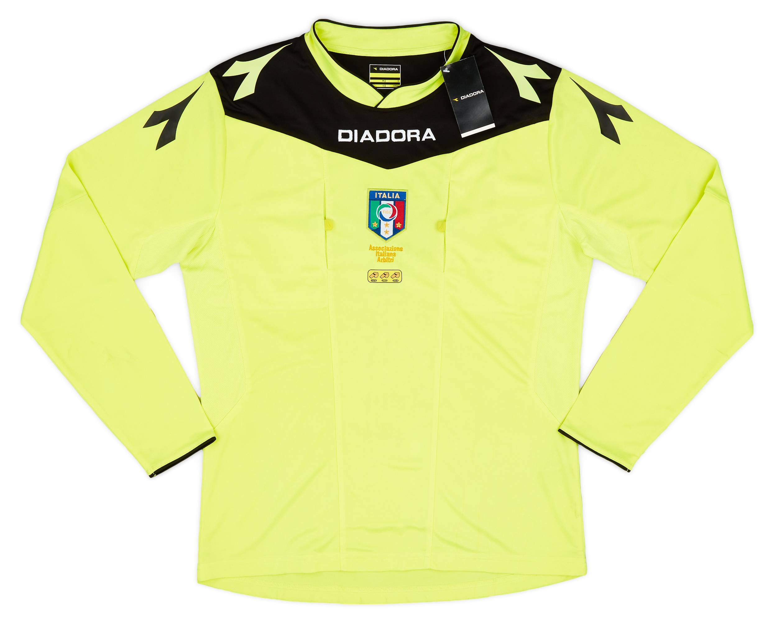 2015-16 Italy Diadora Referee L/S Shirt - NEW - (XL)