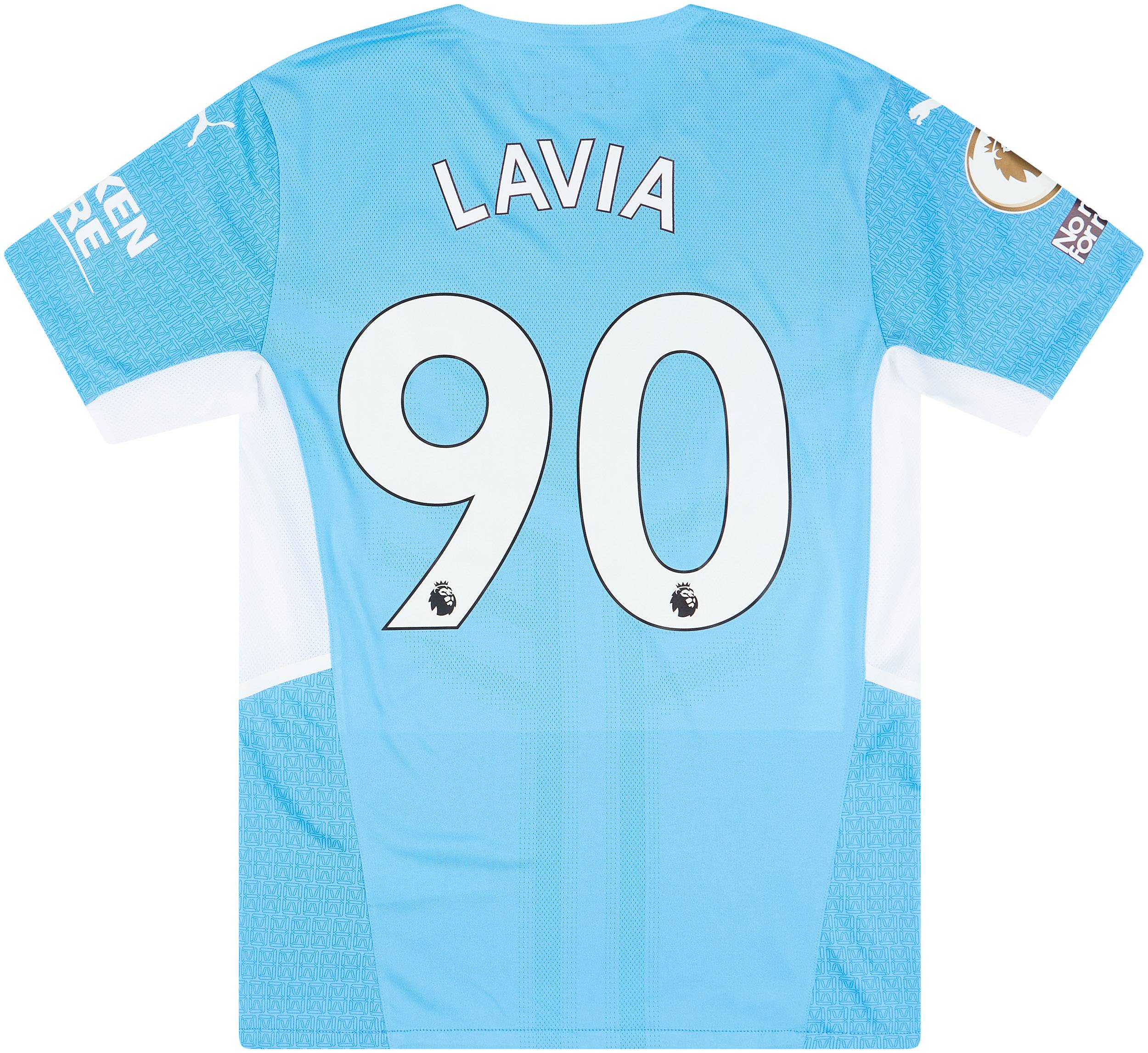 2021-22 Manchester City Player Issue Home Shirt Lavia #90 - As New - (M)