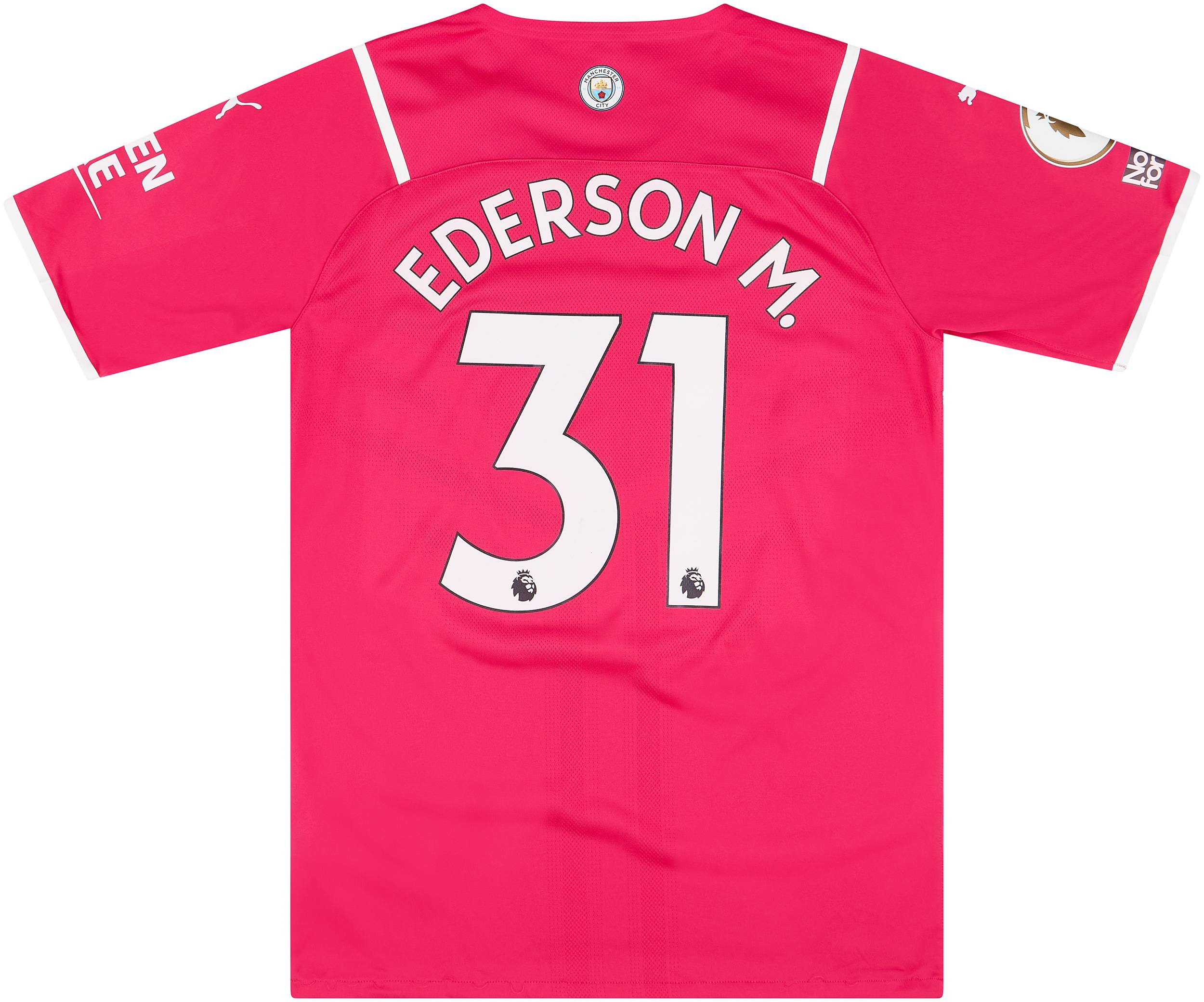 2021-22 Manchester City Player Issue GK Fifth Shirt Ederson M. #31 - As ...