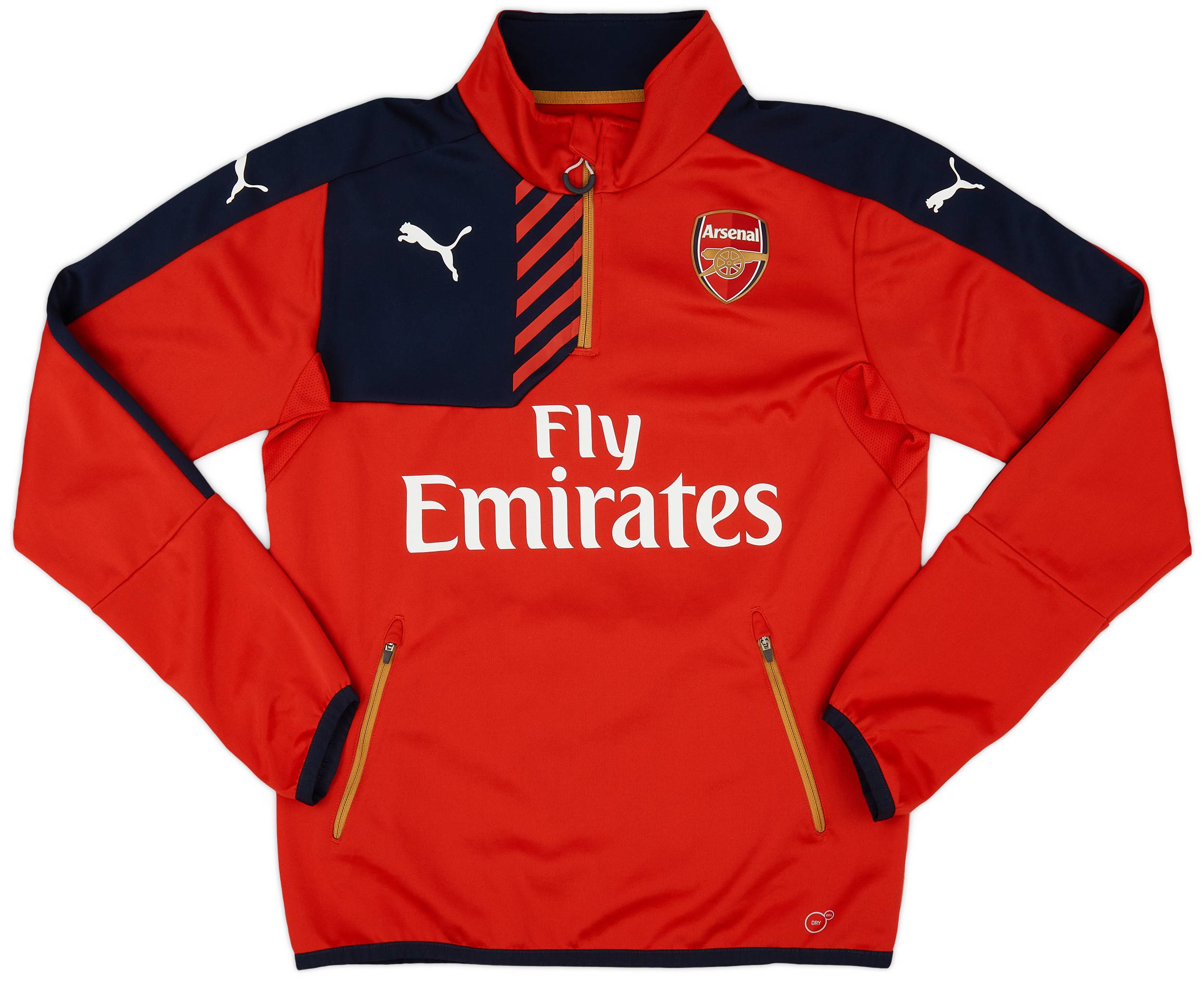 2015-16 Arsenal Puma 1/4 Zip Drill Top - 9/10 - (M)