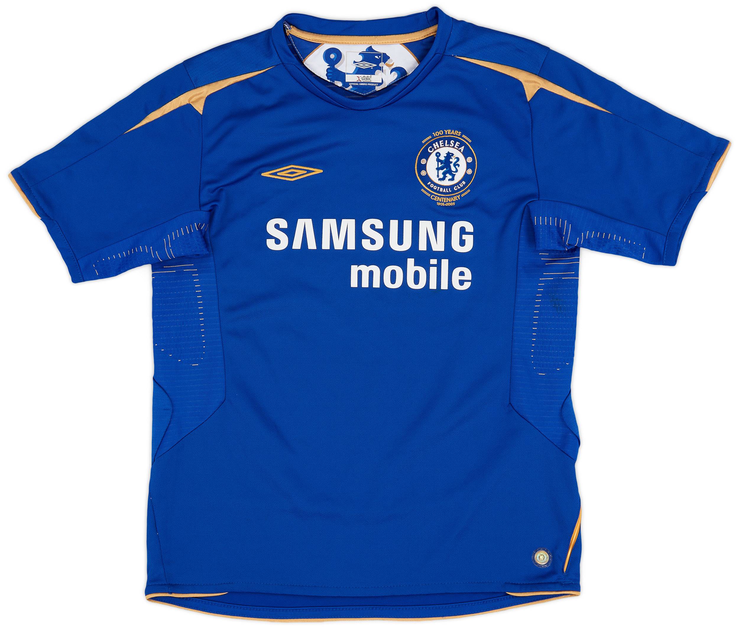 2005-06 Chelsea Centenary Home Shirt - 9/10 - (L.Boys)