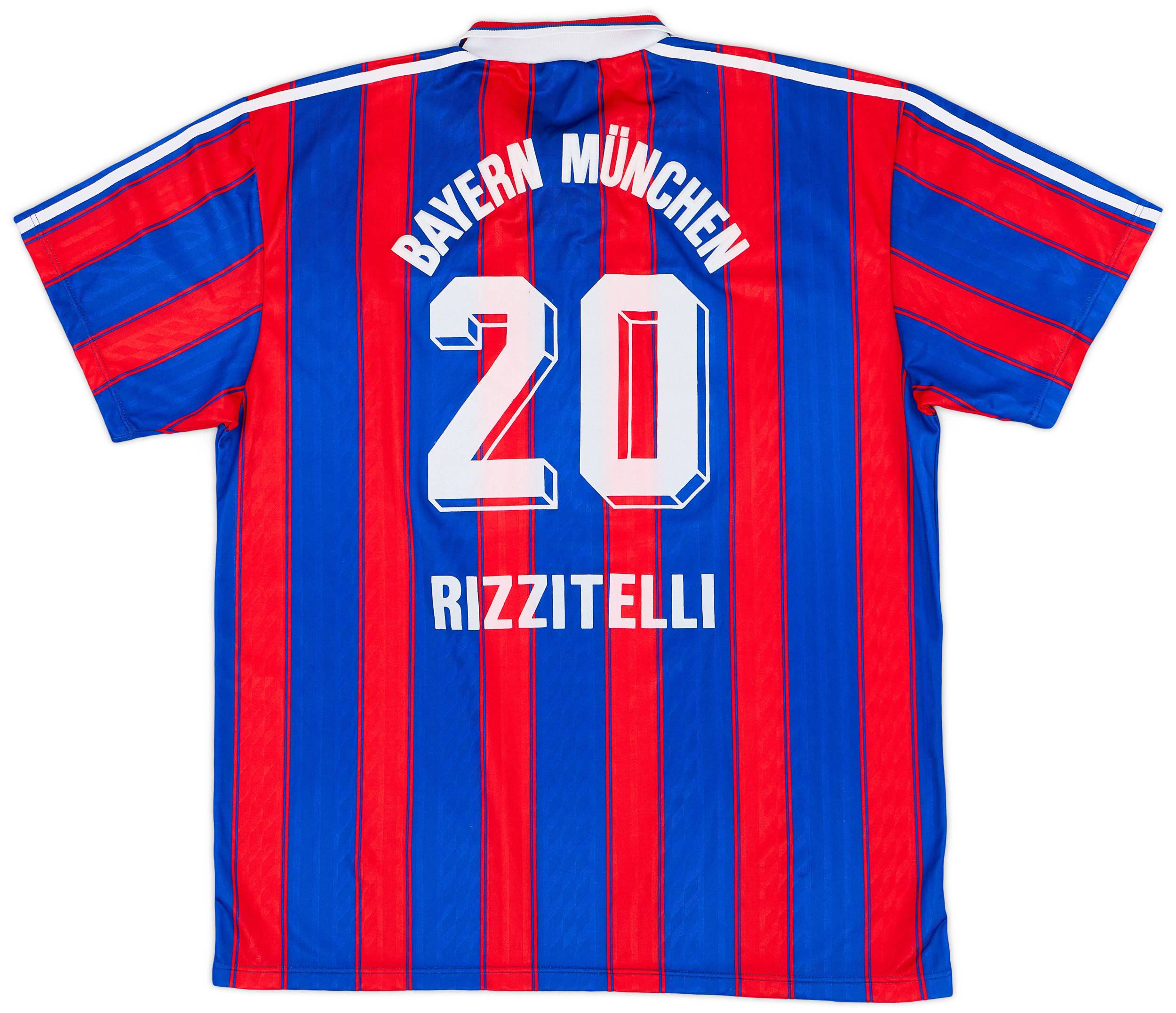 1995-97 Bayern Munich Home Shirt Rizzitelli #20 - 8/10 - (XL)