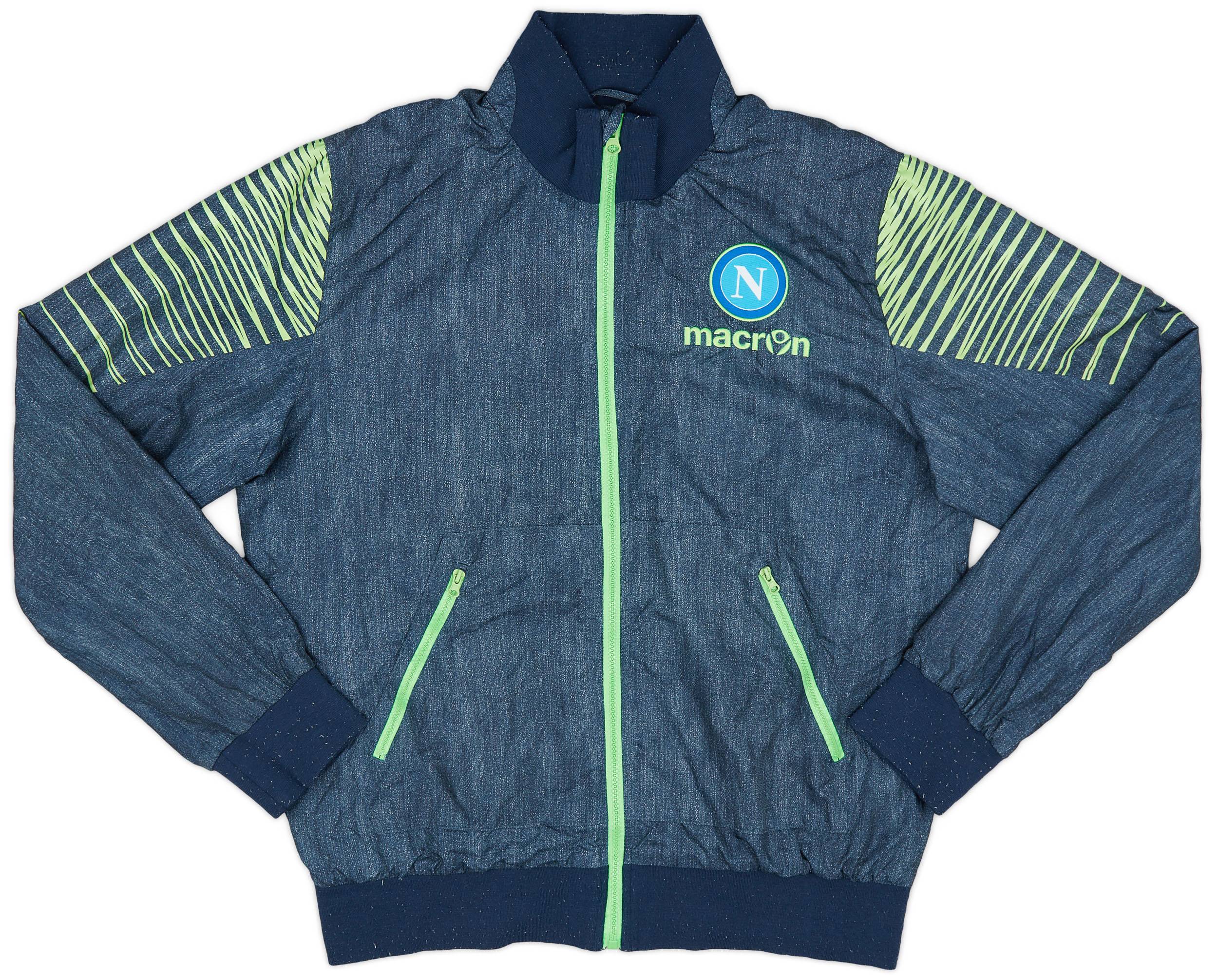 2014-15 Napoli Macron Track Jacket - 7/10 - (L)