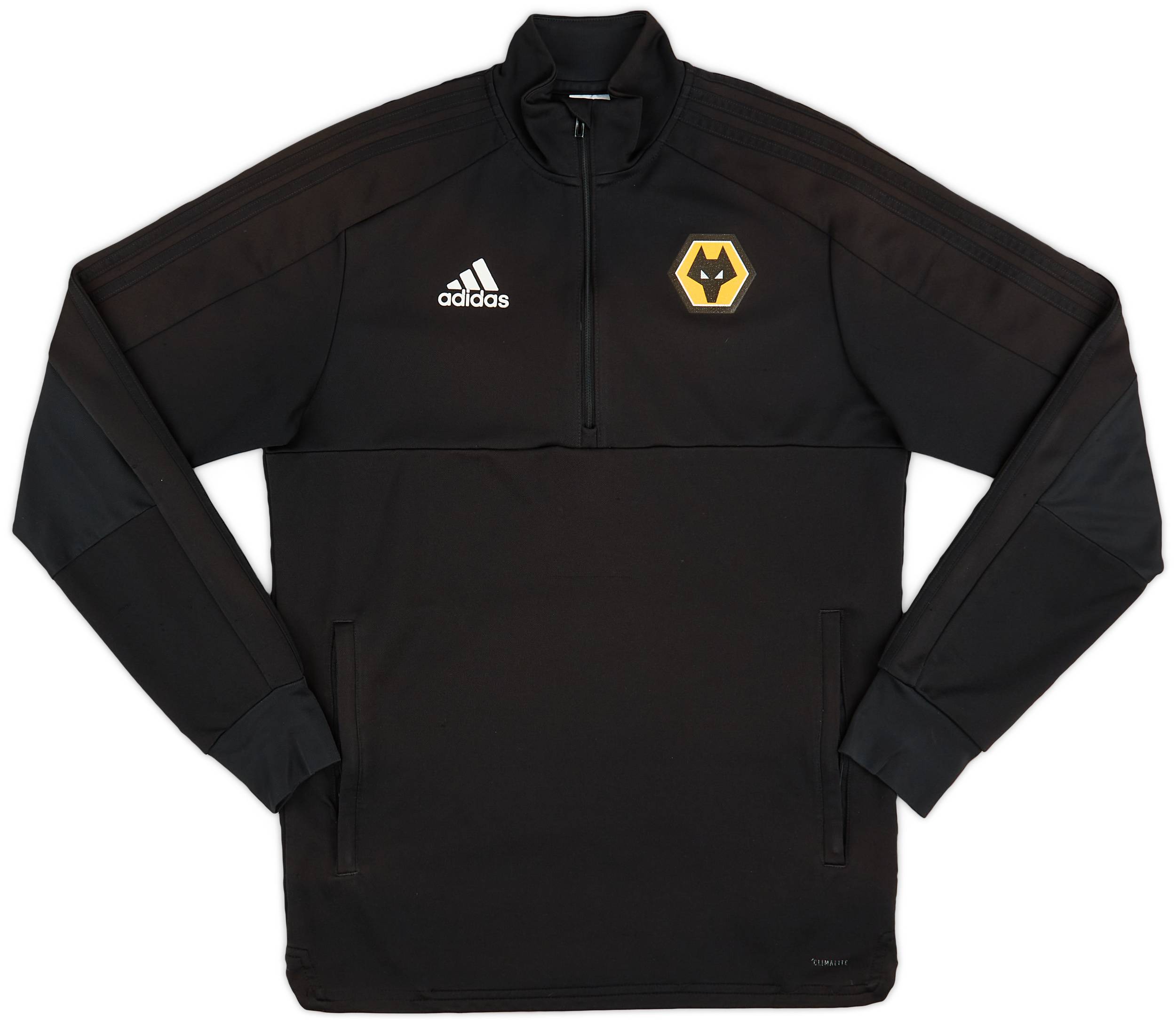 2018-19 Wolves adidas 1/4 Zip Sweat Top - 6/10 - (S)
