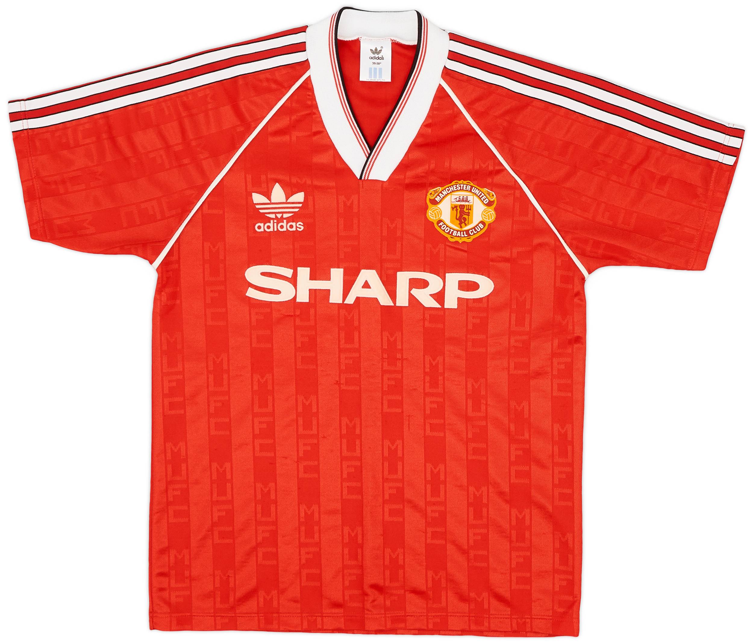 1988-90 Manchester United Home Shirt - 7/10 - (S)