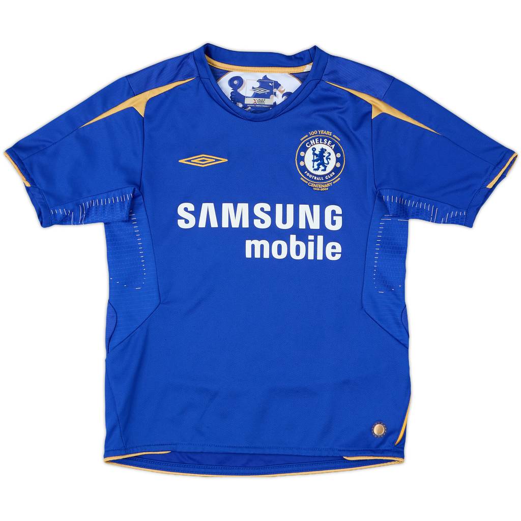 2005-06 Chelsea Centenary Home Shirt - 8/10 - (S.Boys)