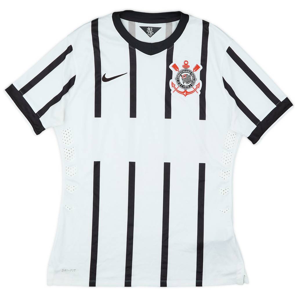 2014-15 Corinthians Player Issue Home Shirt - 9/10 - (L)