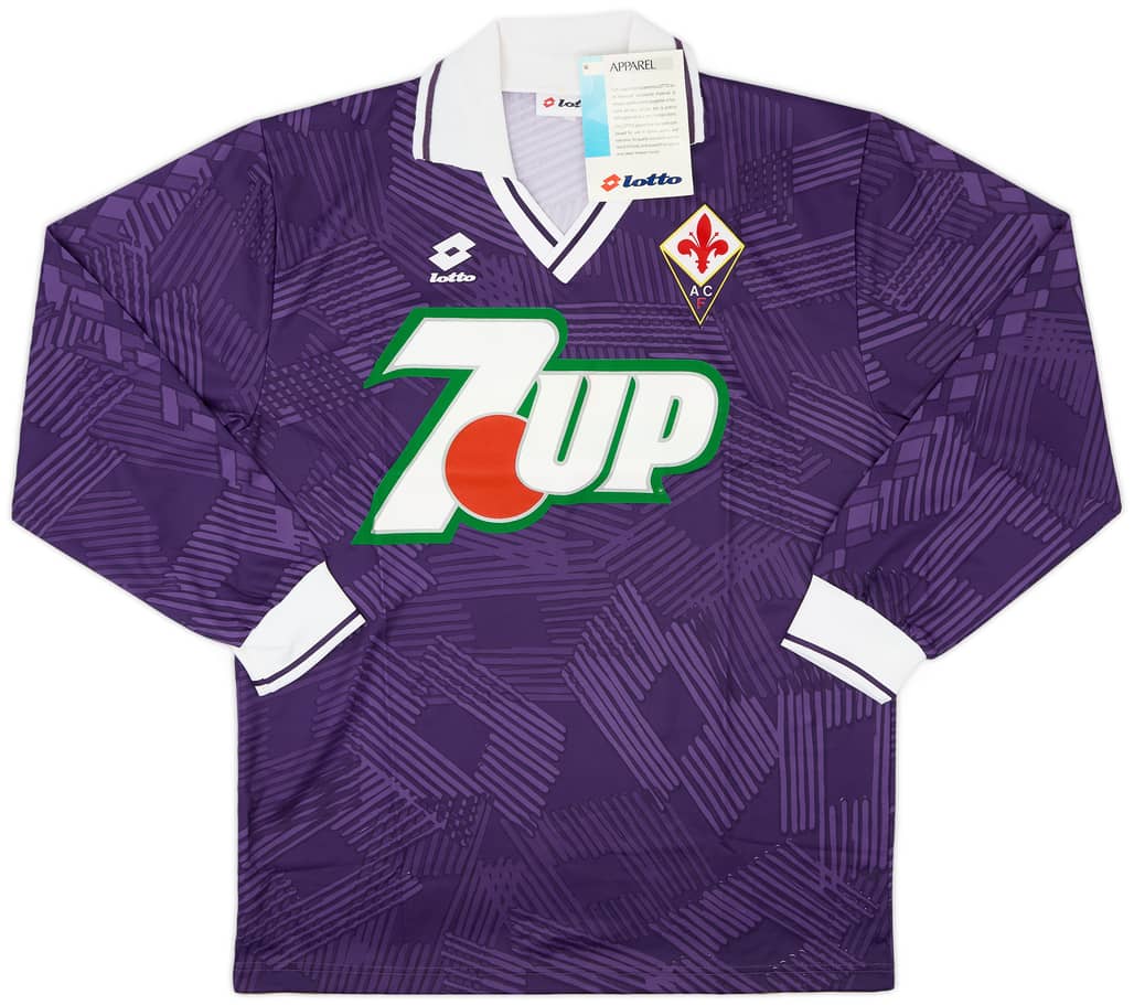 1992-93 Fiorentina Player Issue Home L/S Shirt (M) 1992-93 Fiorentina Player Issue Home L/S Shirt (M)