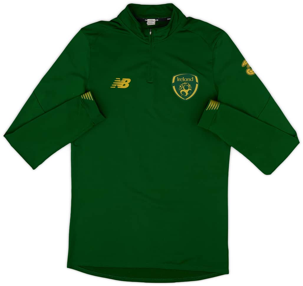 2017-18 Ireland New Balance 1/4 Zip Training Top - 9/10 - (M)
