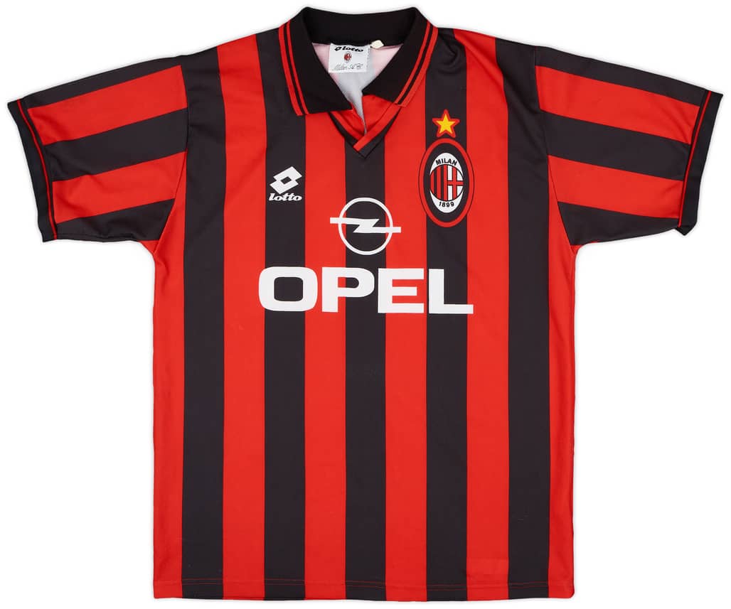 1996-97 AC Milan Basic Home Shirt - 8/10 - (L)