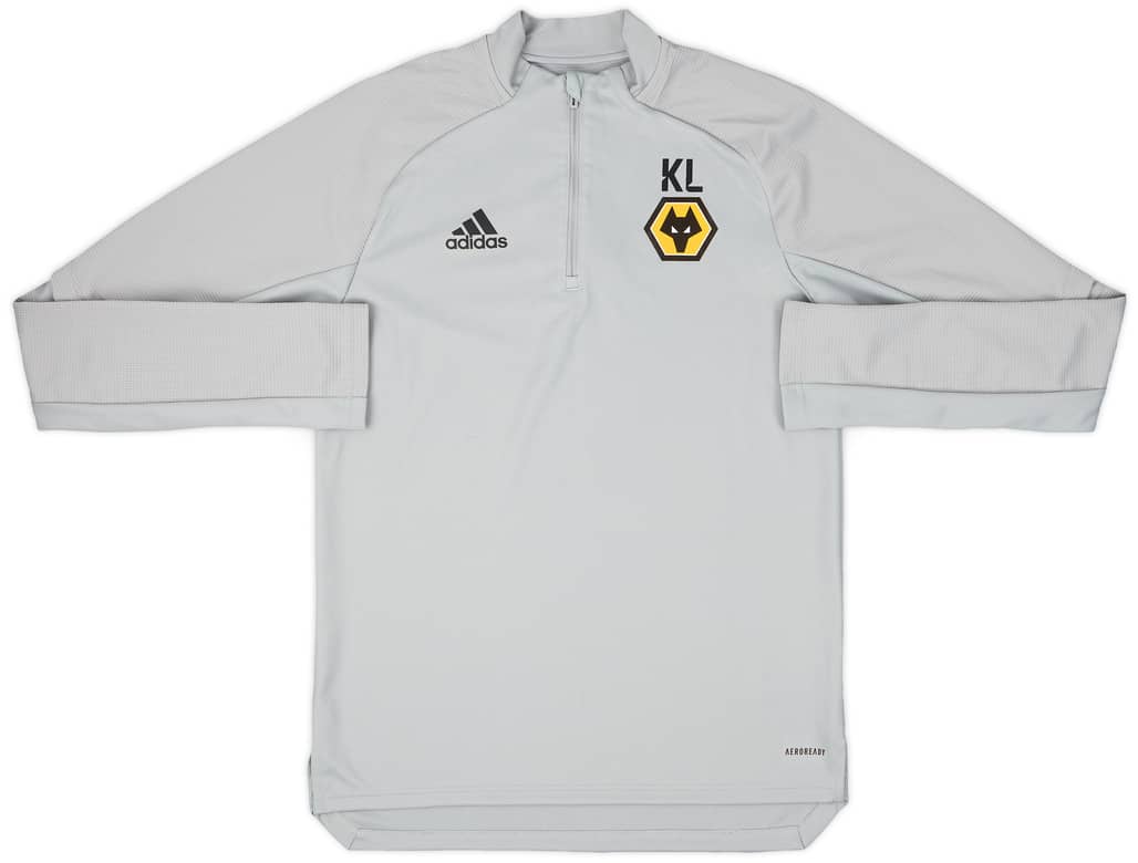 2020-21 Wolves adidas Staff Issue 1/4 Zip Drill Top KL - 9/10 - (S)