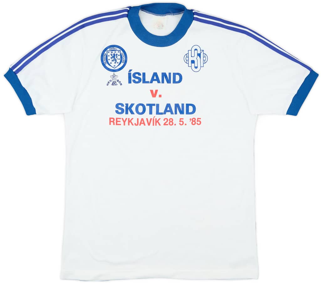 1985 Iceland v Scotland Graphic Shirt - 9/10 - (M)