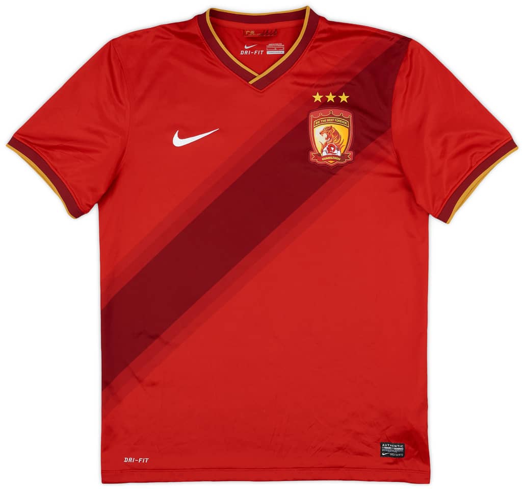 2014 Guangzhou Evergrande Home CSL Shirt - 9/10 - (L)