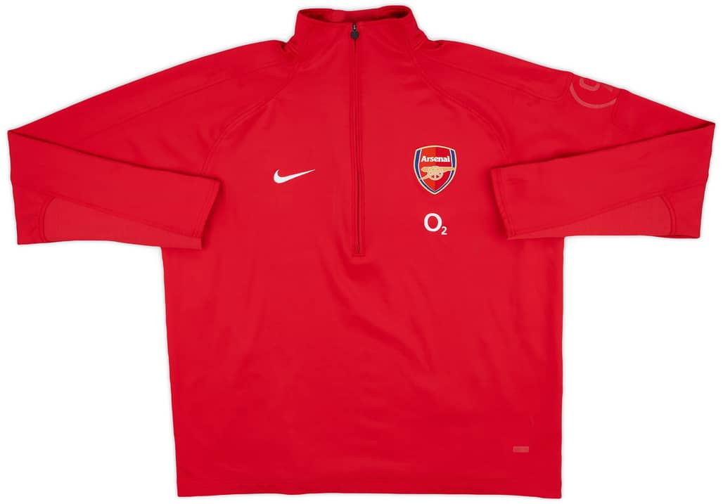 2005-06 Arsenal Nike 1/4 Zip Training Top - 7/10 - (XXL)