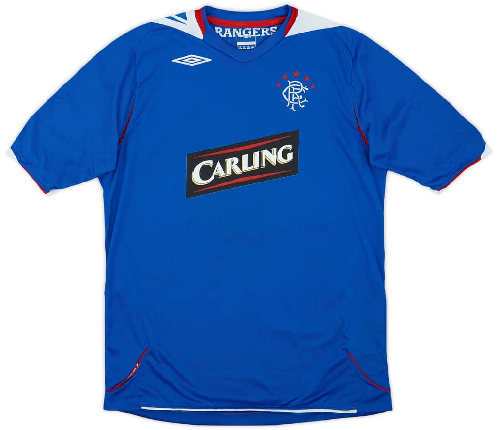 2006-07 Rangers Home Shirt - 7/10 - (XL.Boys)