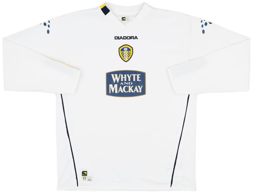 2004-05 Leeds United Home L/S Shirt - 7/10 - (L)