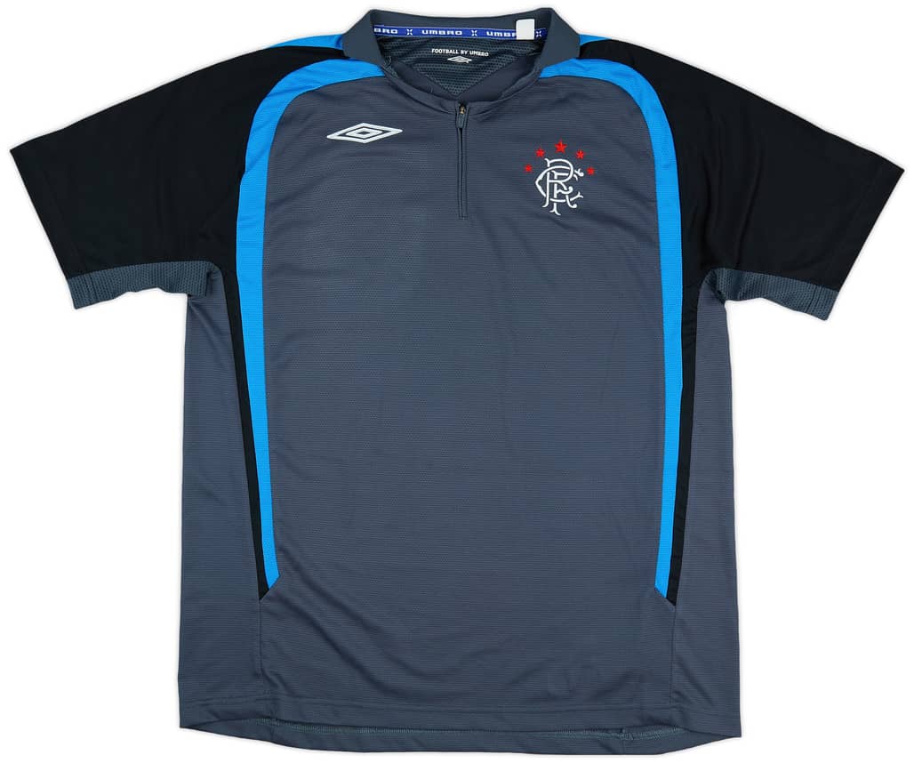 2006-07 Rangers Umbro 1/4 Zip Training Shirt - 9/10 - (L)