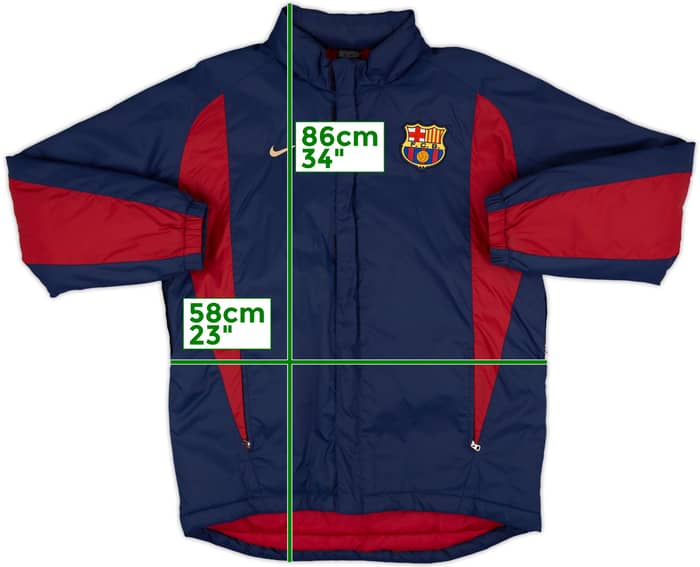 2002-03 Barcelona Nike Padded Bench Coat - 7/10 - (M)