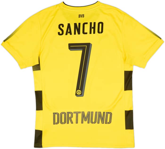 2017-18 Borussia Dortmund Home Shirt Sancho #7 - 7/10 - (S)