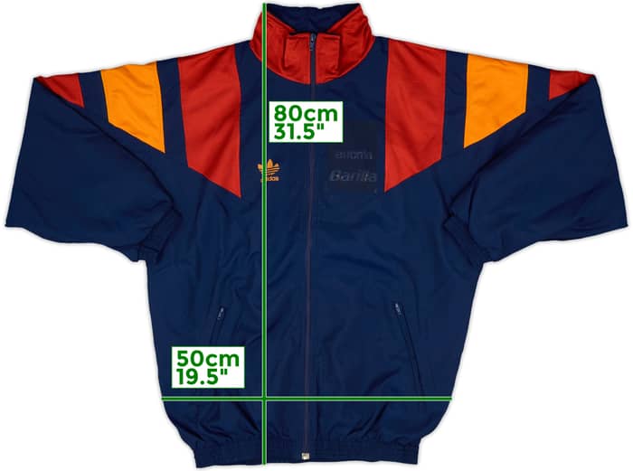 1991-92 Roma adidas Track Jacket - 4/10 - (M)