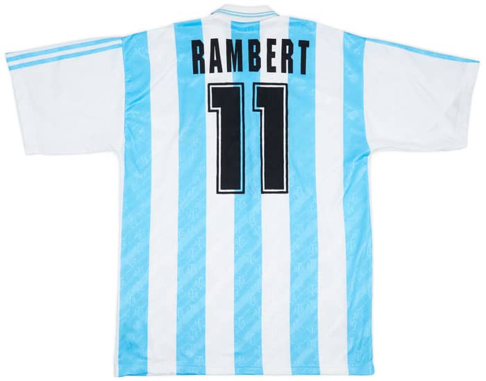1995 Argentina Match Worn Confederations Cup Final Home Shirt Rambert #11