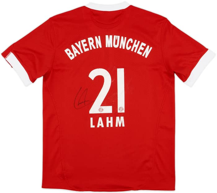 2009-10 Bayern Munich Signed Home Shirt Lahm #21 - 6/10 - (XL.Boys)